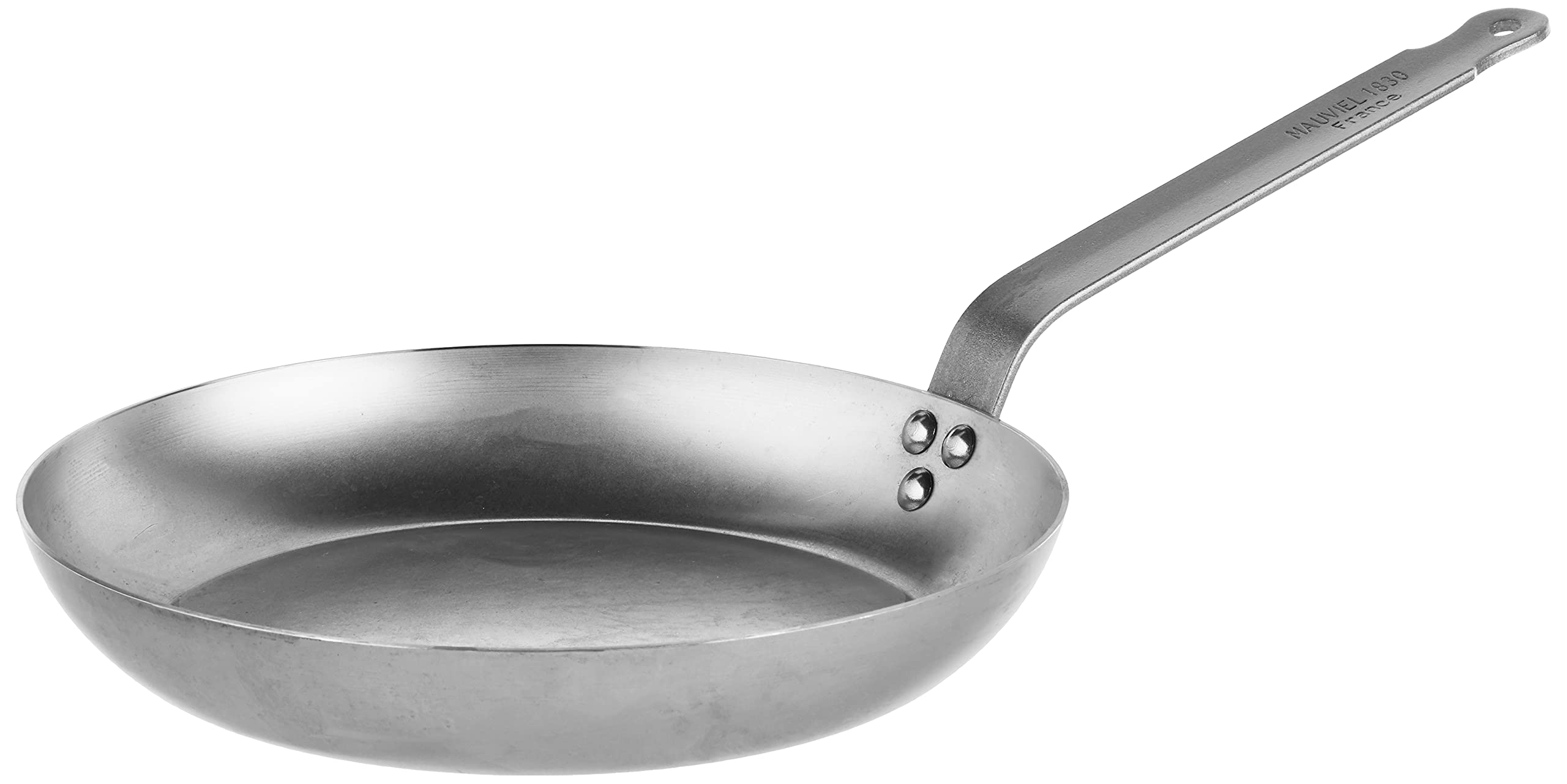Mauviel M'Steel Black Carbon Natural Nonstick Frying Pan With Iron Handle, 11-in, Suitable For All Cooking Surfaces