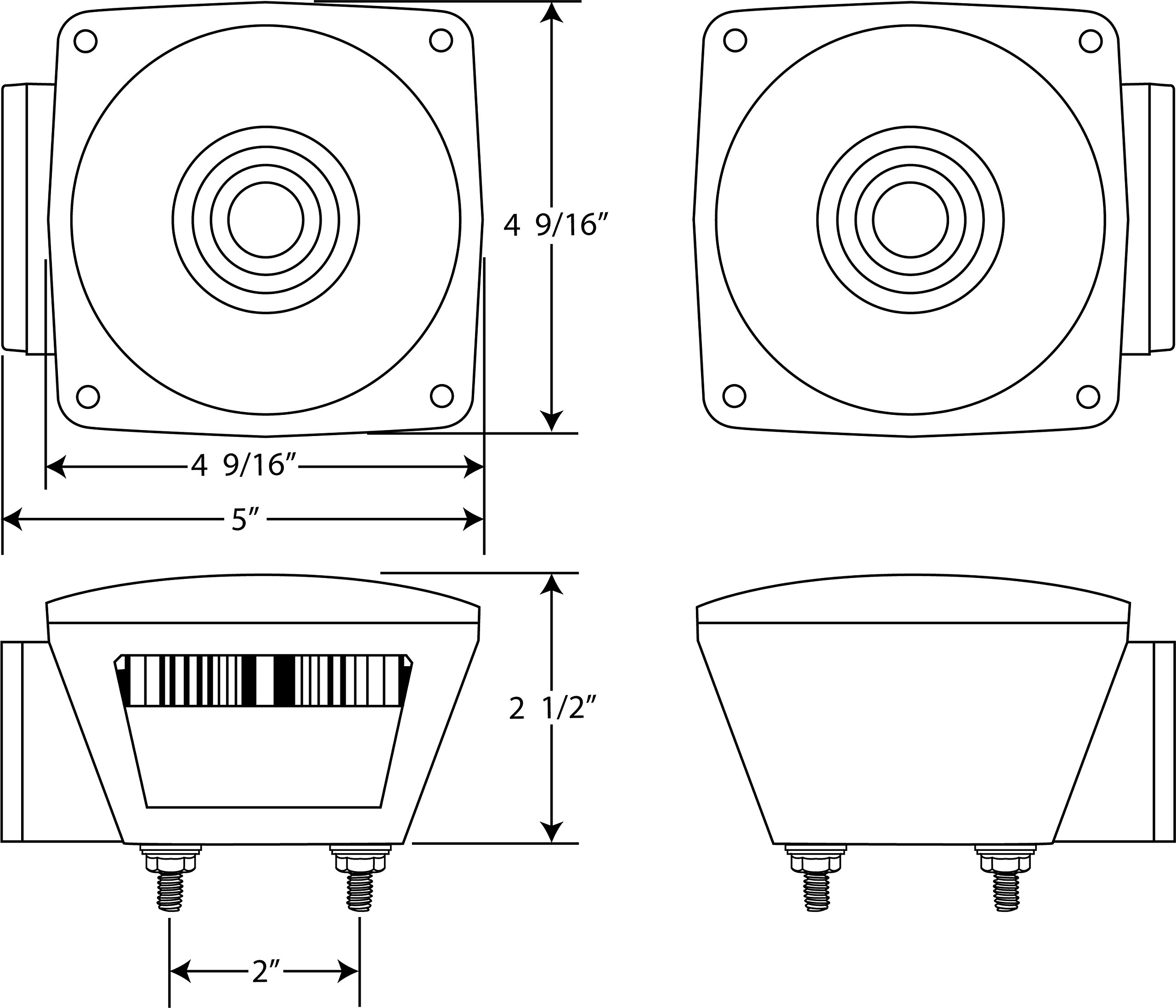 Optronics TL5RK Submersible Combination Tail Light Kit