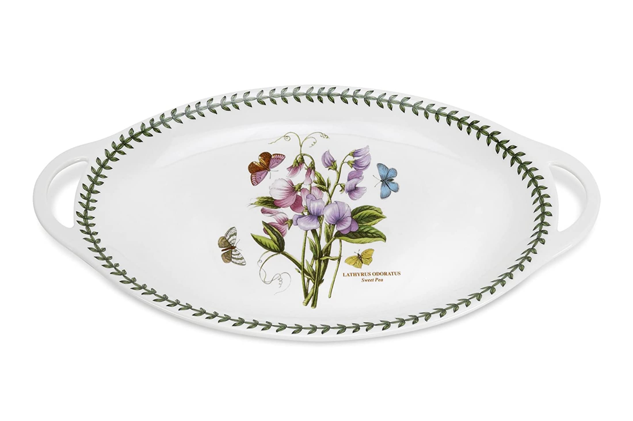Portmeirion Botanic Garden Oval Platter with Handles 18" x 11.75"