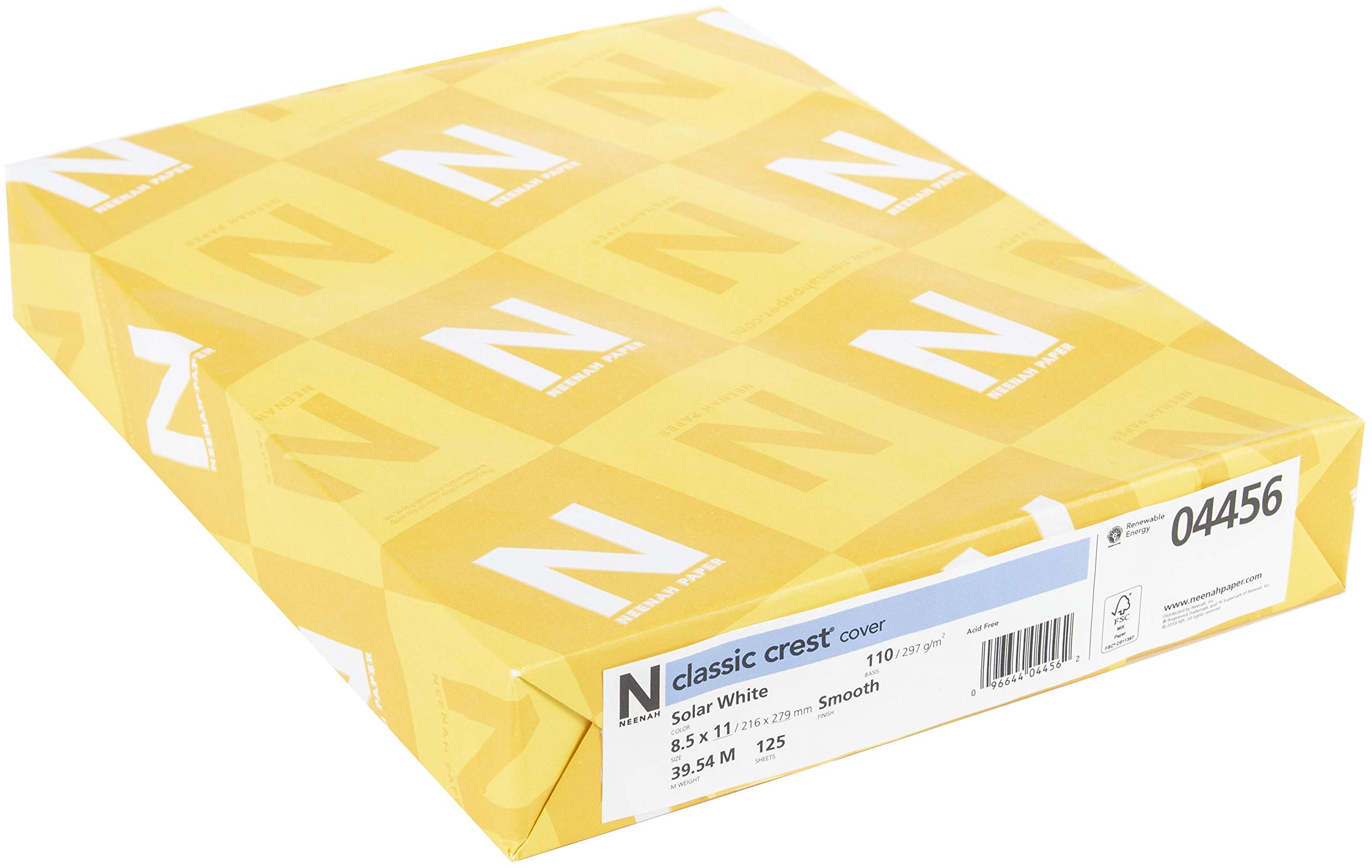 Neenah Paper 4456 Neenah 110lb Classic Crest Cardstock 8.5"X11" 125 per Package