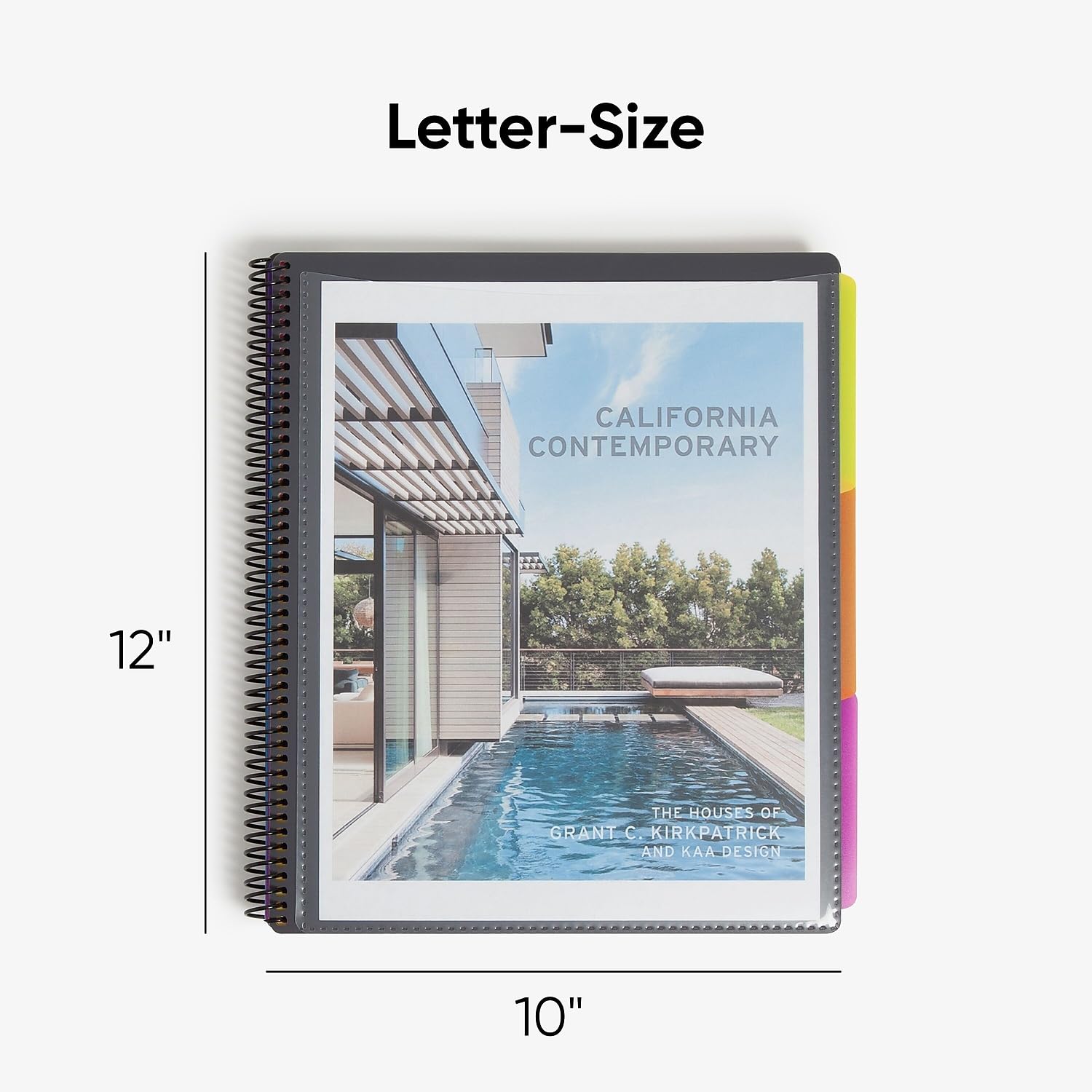 Smead 24 Pocket Poly Project Organizer, 1/3-Cut Tab, Letter Size, Gray with Bright Colors (89206)