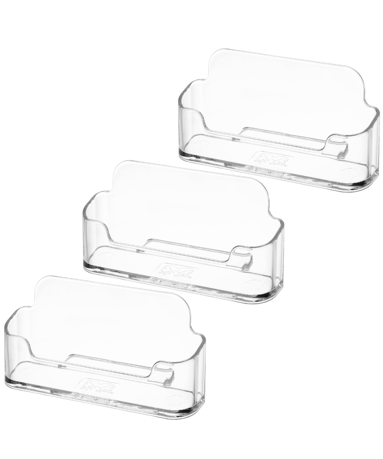 Mr. Pen- Acrylic Business Card Holder, 3 Pack, Plastic Business Card Holder, Business Card Display, Card Holder for Business Cards, Business Card Holder Stand, Business Card Holders for Desk.