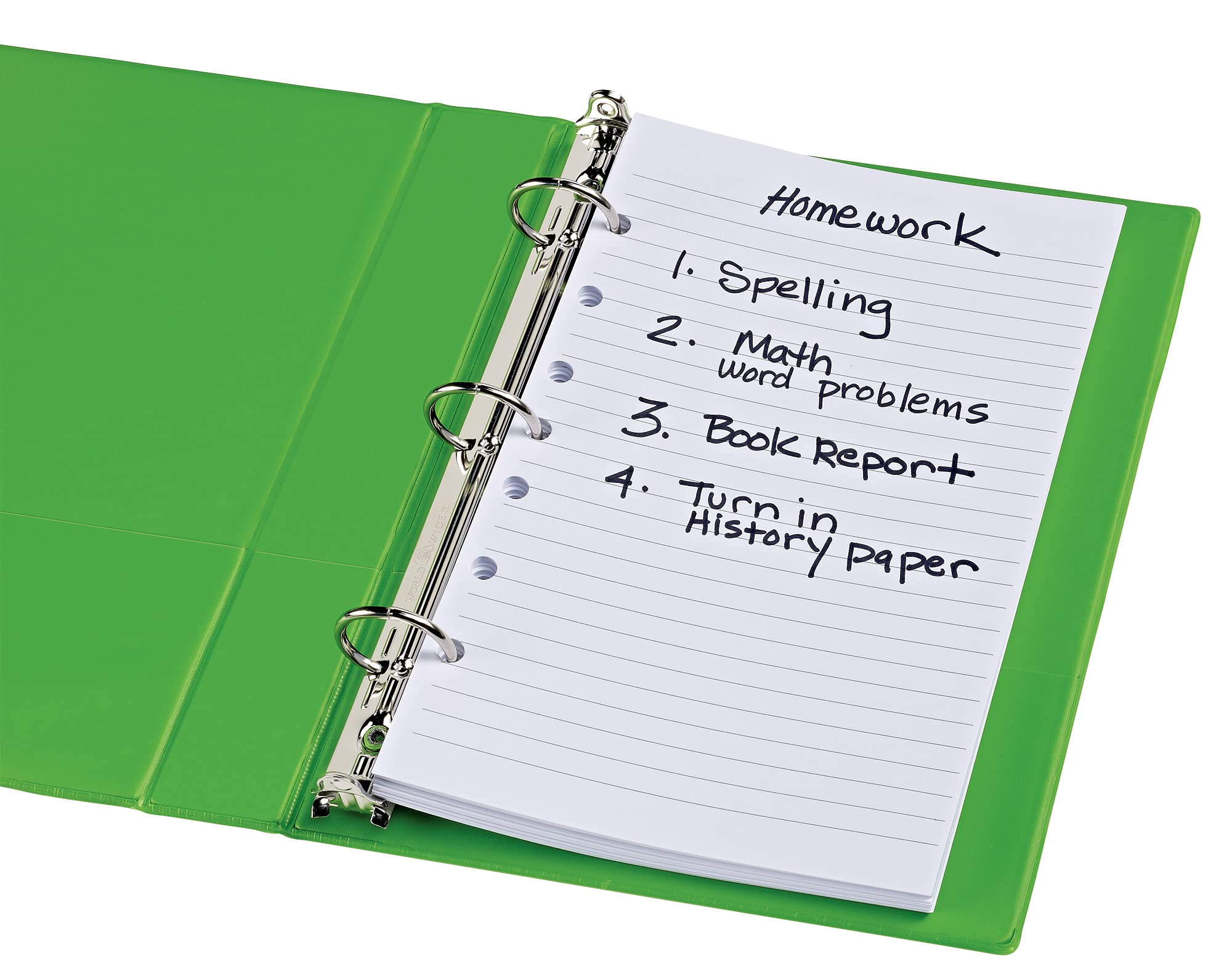 Avery Mini Binder Filler Paper for 3 Ring Binders or 7 Ring Binders, College Ruled, 5.5" x 8.5", 100 Sheets (14230)
