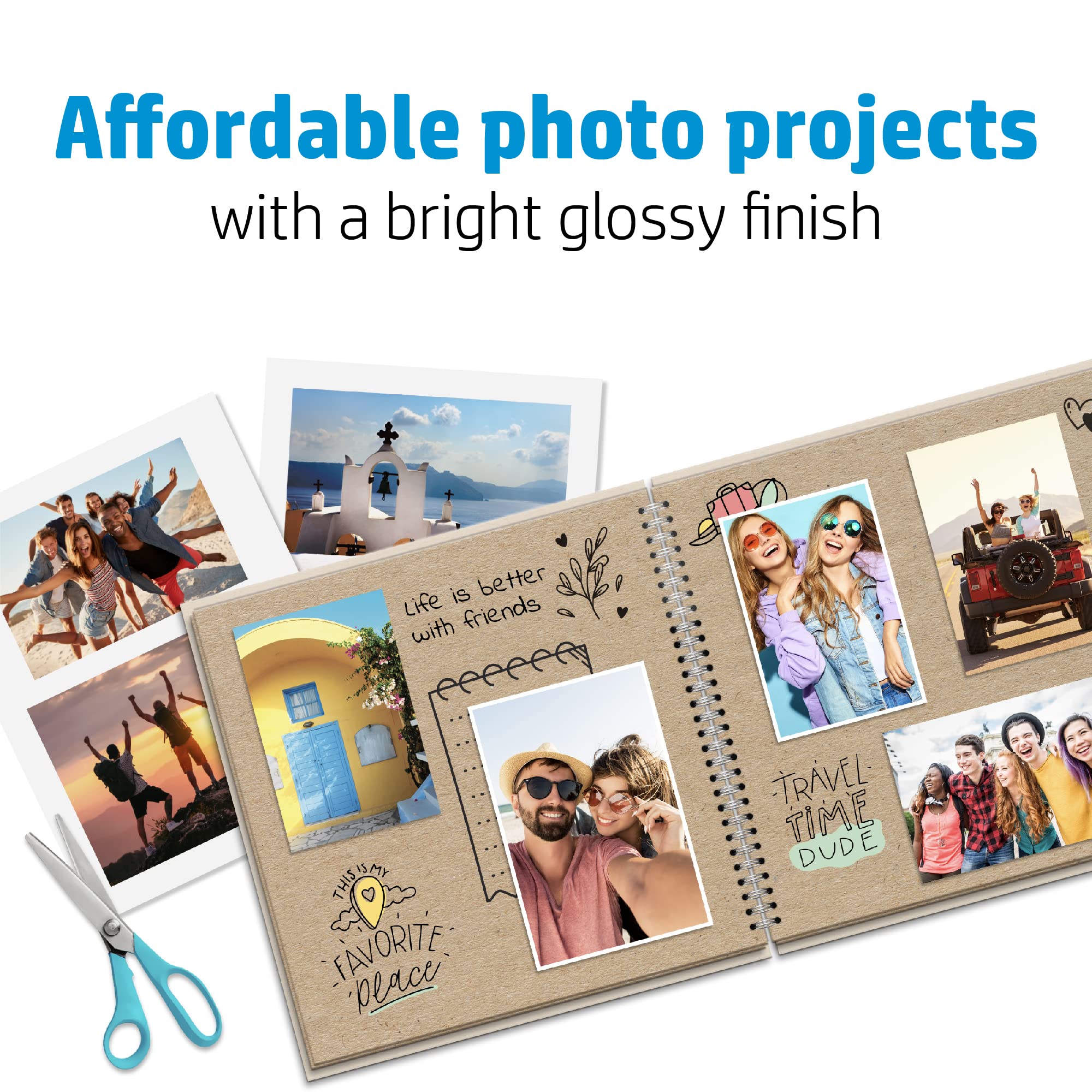 HP Everyday Photo Paper, Glossy, 8.5x11 in, 25 sheets (Q5498A)