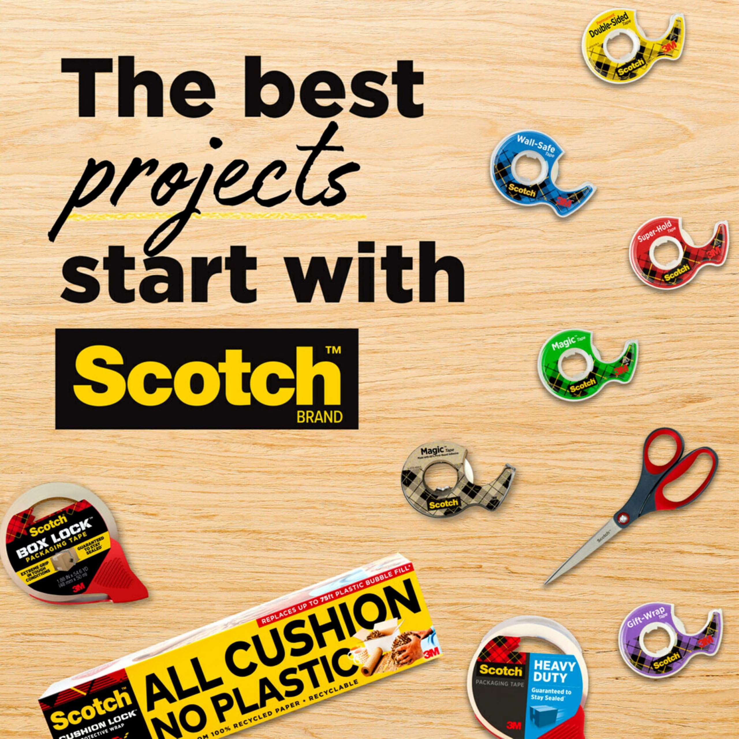 Scotch Magic Tape, 2 Rolls, Numerous Applications, Invisible, Engineered for Repairing, 1/2 x 750 Inches, Dispensered (119SDM-2)