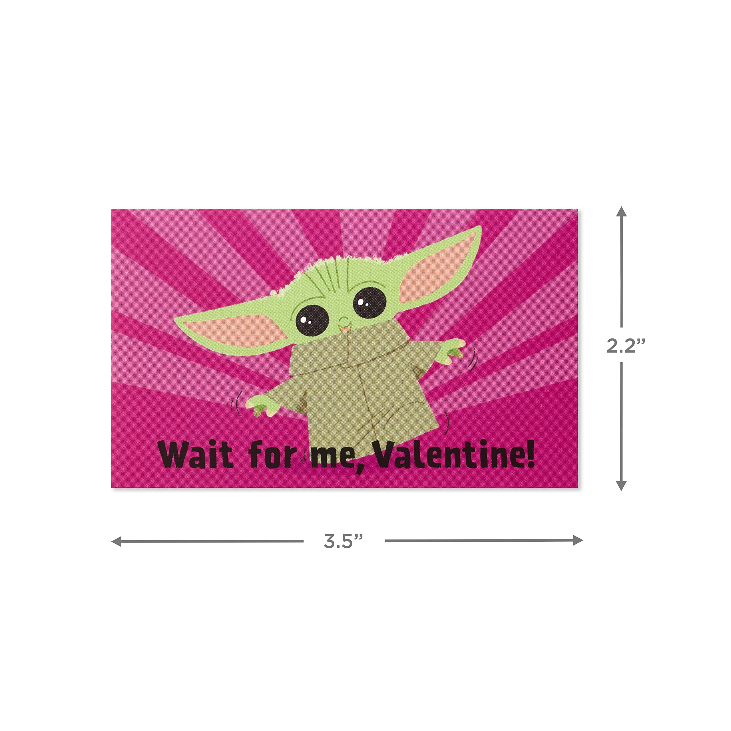 Hallmark Kids Baby Yoda Mini Valentines Day Cards Assortment (18 Classroom Cards with Envelopes)