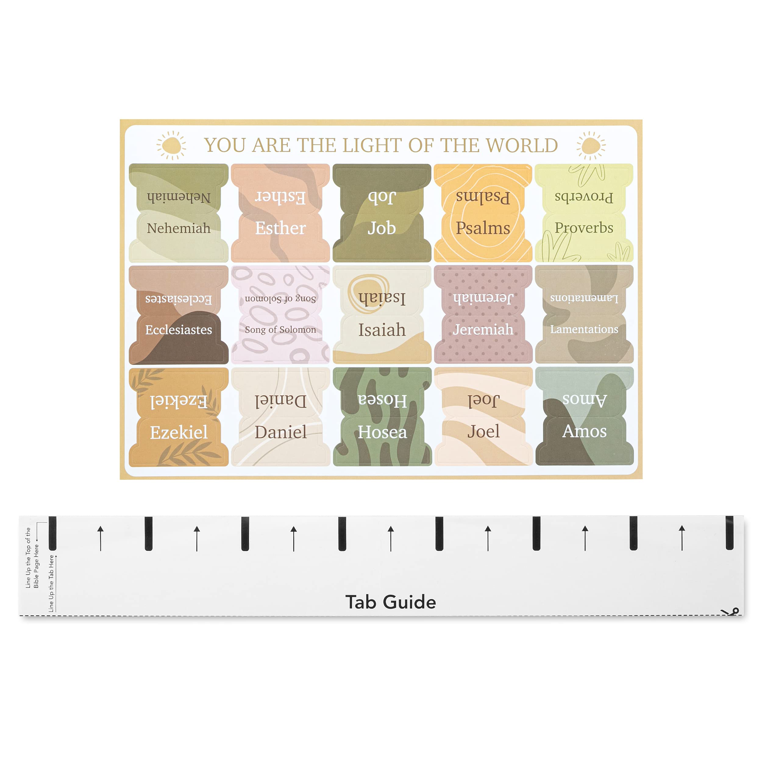 Mr. Pen- Bible Tabs, 75 Tabs, Boho Theme, Laminated Bible Tabs for Women and Men, Bible Tabs for Study Bible, Bible Index Tabs, Bible Book Tabs, Bible Labels Tabs, Mr Pen Bible Tabs