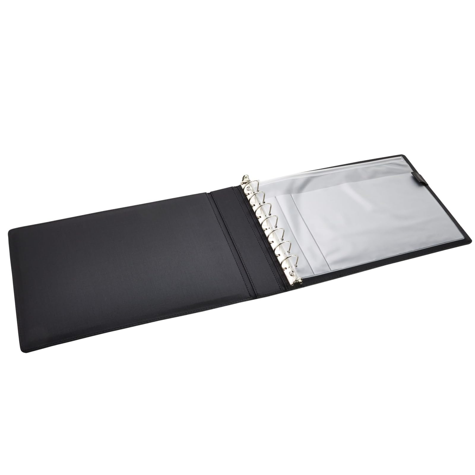 7 Ringed Business Check Binder for Checkbooks, Faux Leather Folder for 600 Checks (14 x 10 in)