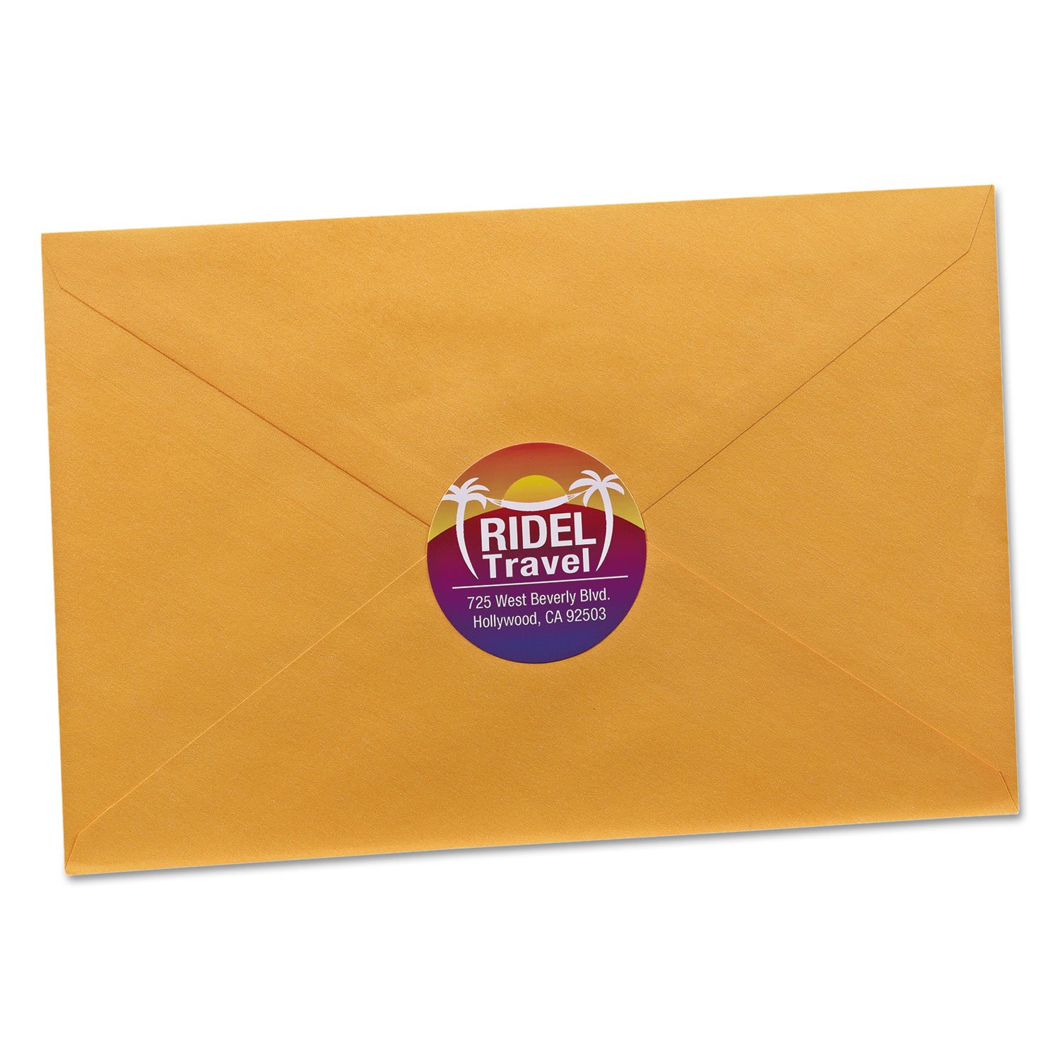 Avery 2" Glossy White Round Labels, Sure Feed, Full Bleed --Print to the Edge, 120 Thank You Labels (22807)