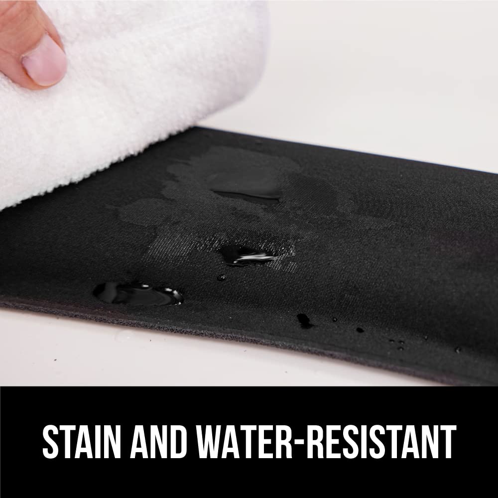 Gorilla Grip Soft Gel Memory Foam Ergonomic Wrist Rest, Slip Resistant, Comfortable Keyboard and Mouse Pad Cushion Set, Typing Pain Relief, Support for Office Computer Desks, Laptops, Gaming, Black