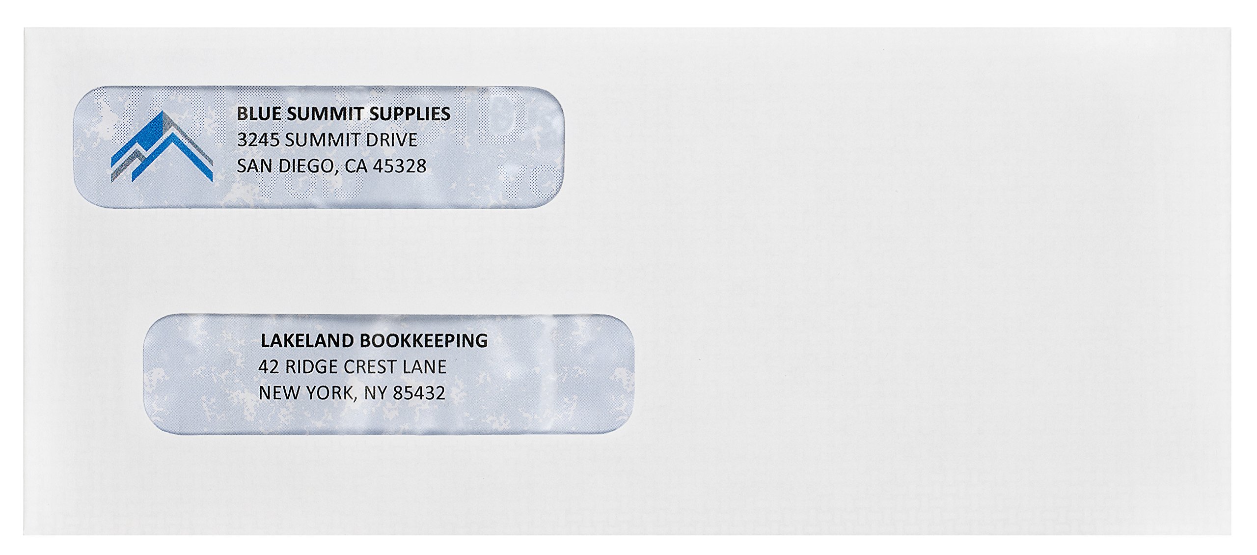 500 No. 8 Flip and Seal Double Window Security Check Envelopes - Designed for Quickbooks Printed Checks - Number 8 Size 3 5/8 Inch x 8 11/16 Inch