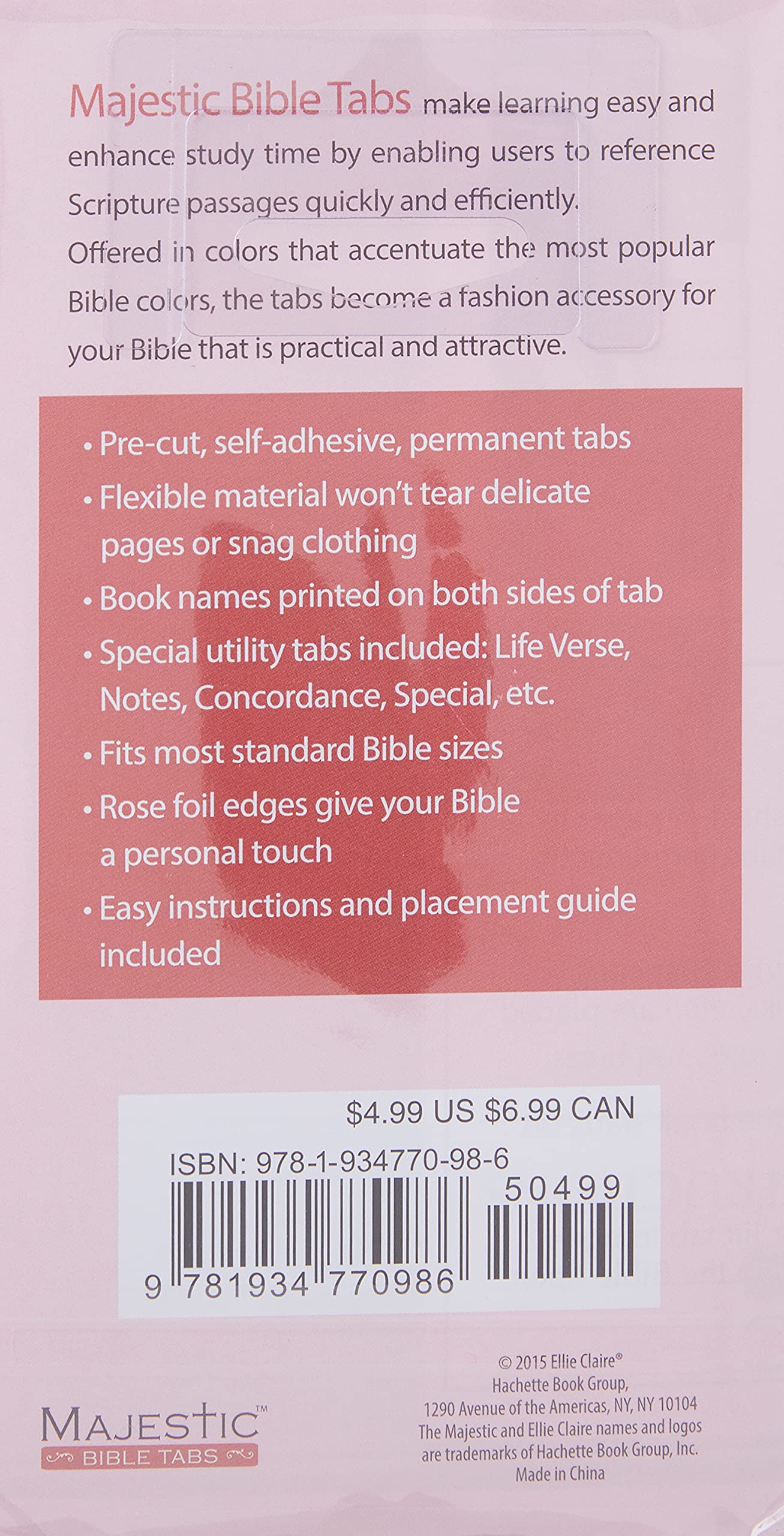 Majestic Rose Nouveau Bible Tabs (Majestic™ Bible)