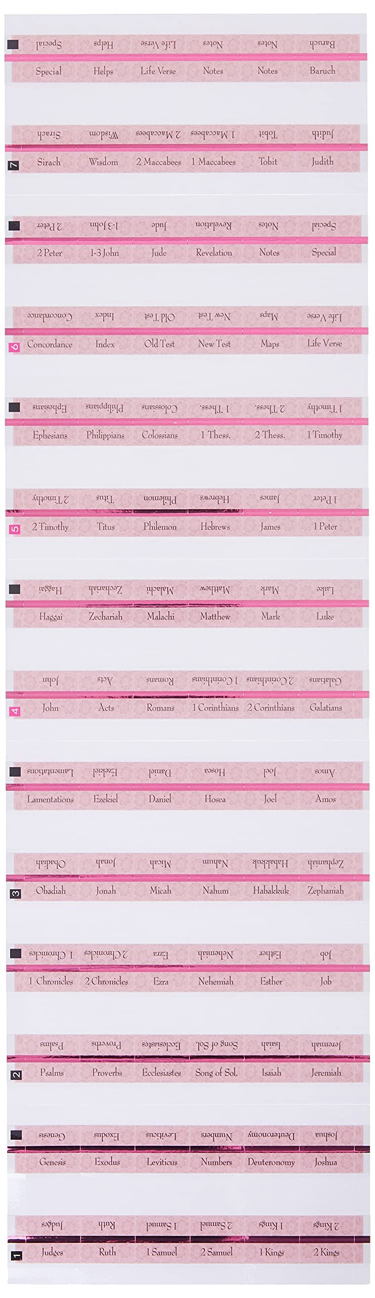 Majestic Rose Nouveau Bible Tabs (Majestic™ Bible)