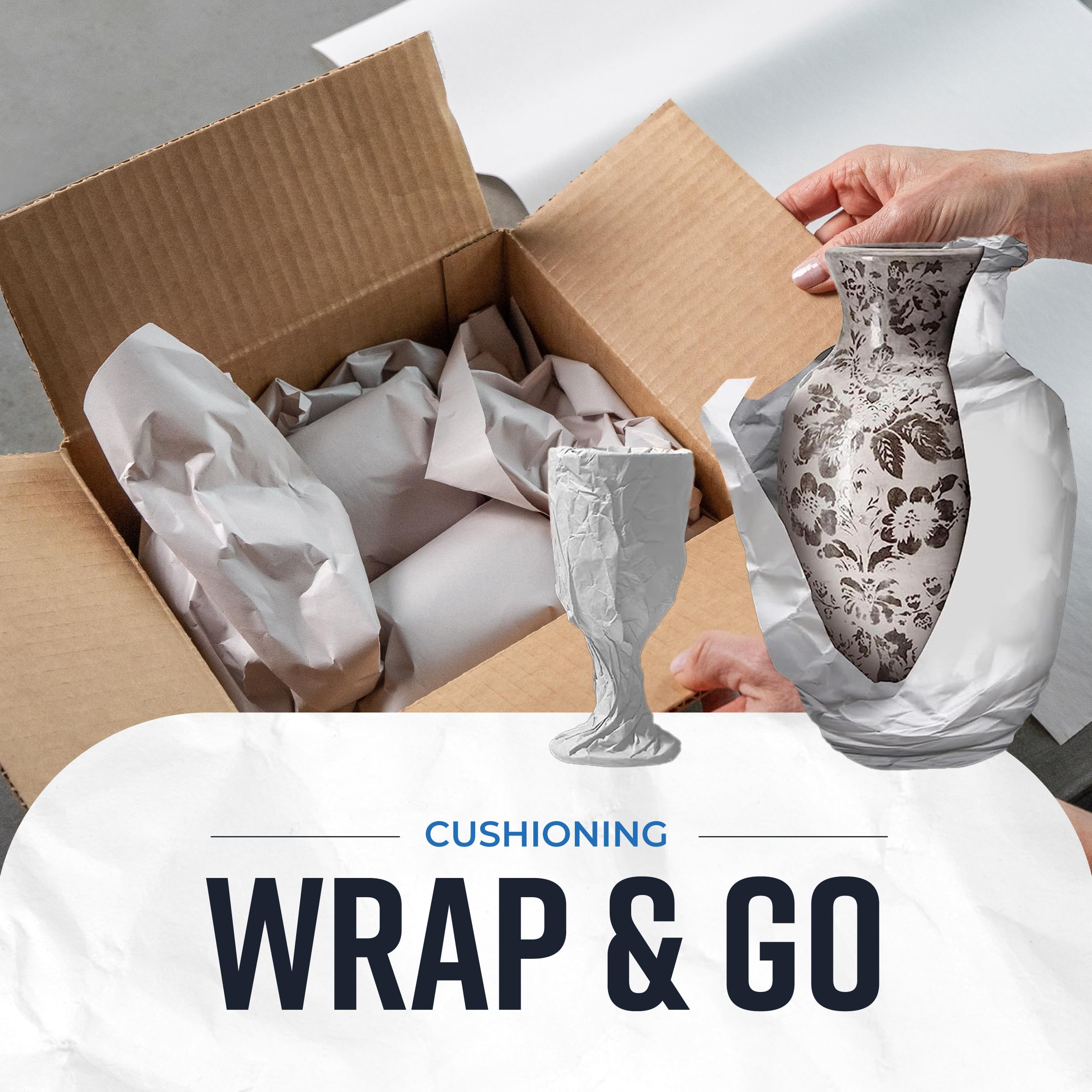 Packing Paper Sheets for Moving - 15lb - 480 Sheets of Newsprint Paper - Must Have in Your Moving Supplies - 27" x 17" - Made in USA