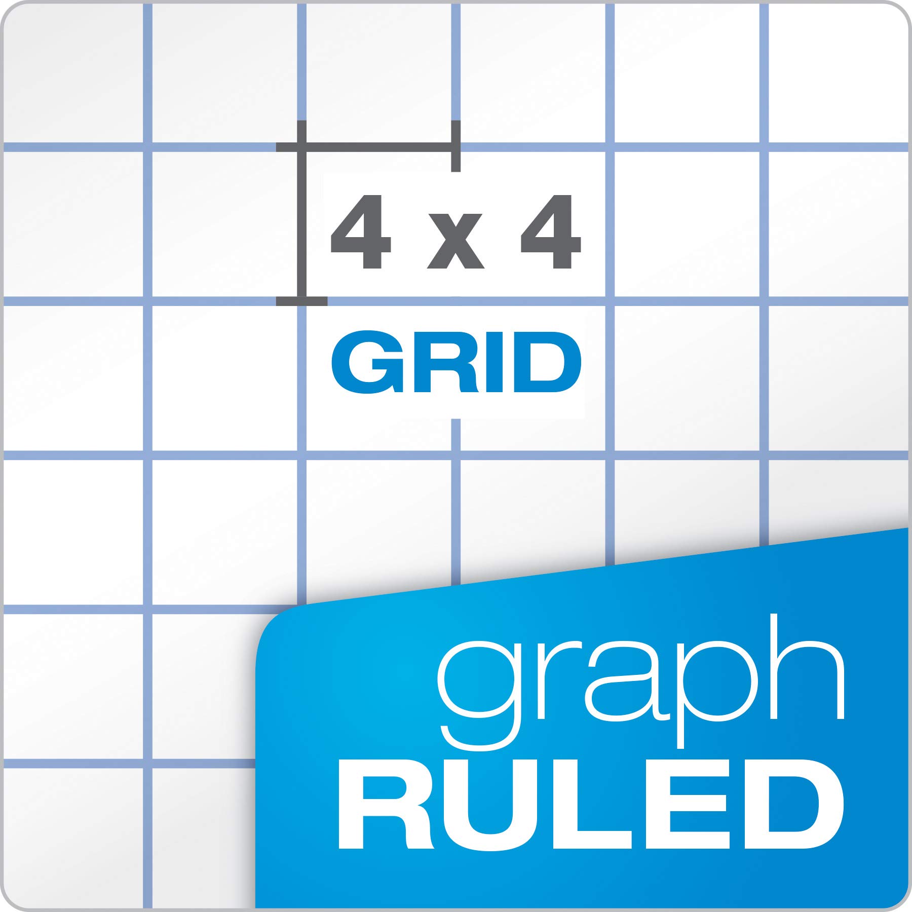 Oxford Filler Paper, 8-1/2" x 11", 4 x 4 Graph Rule, 3-Hole Punched, Loose-Leaf Paper for 3-Ring Binders, 400 Sheets Per Pack (62360)
