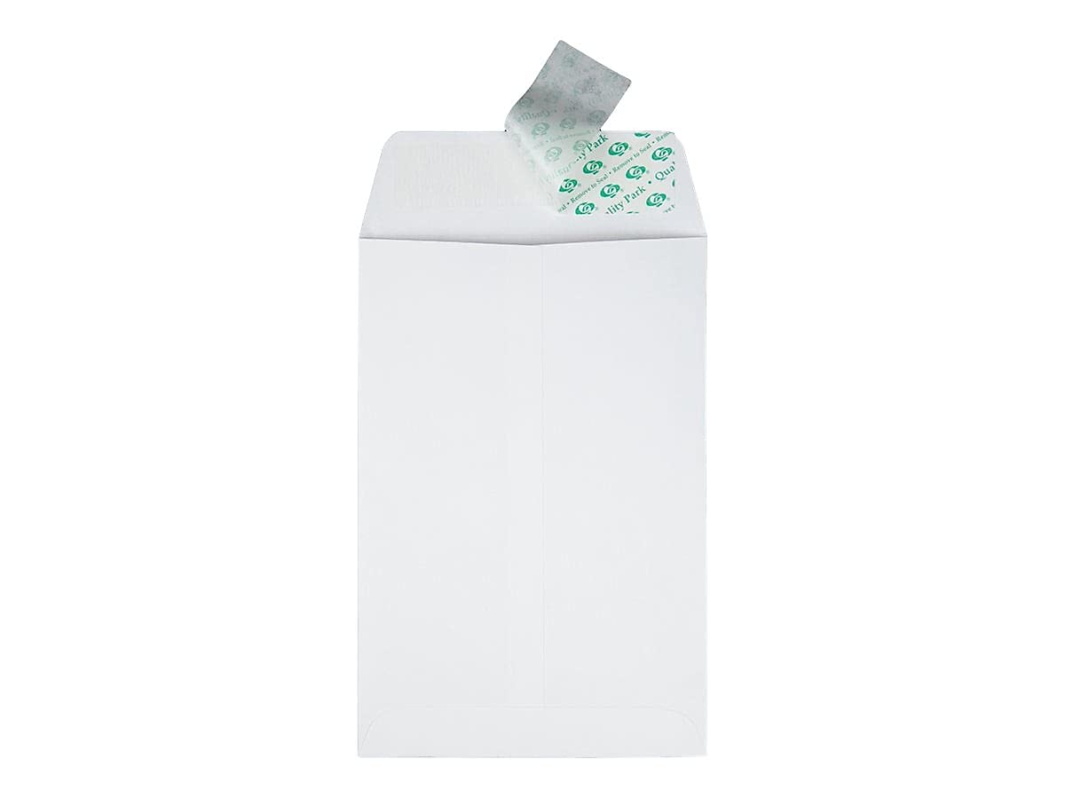 Quality Park 6 x 9 Catalog Envelopes with Self Seal Closure, for Mailing, Storage and Organizing, 28 lb. White Wove, 100 per Box (QUA44182)