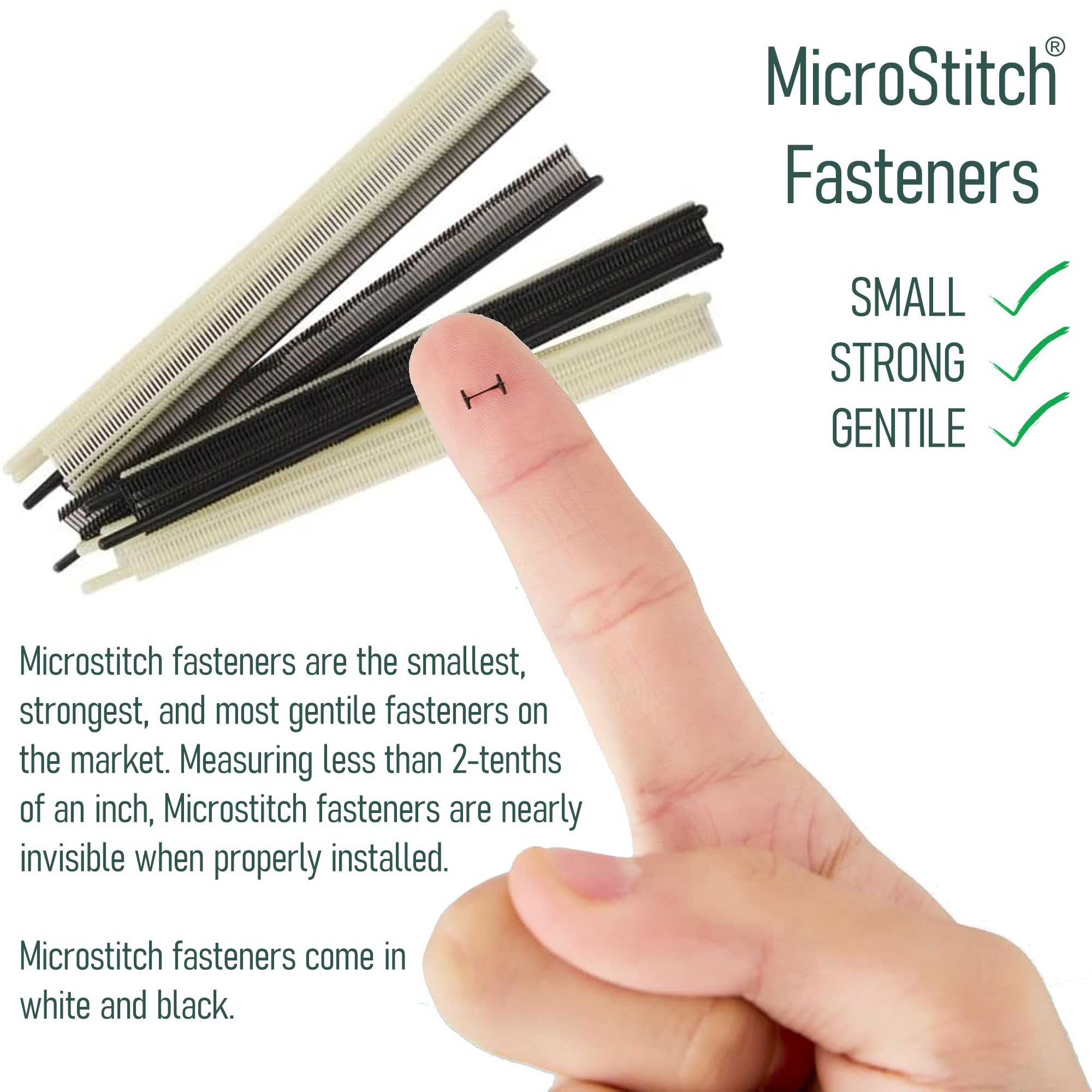 MicroStitch Tagging Gun Kit β Includes 1 Needle, 540 Black Fasteners & 540 White Fasteners (Starter Kit)