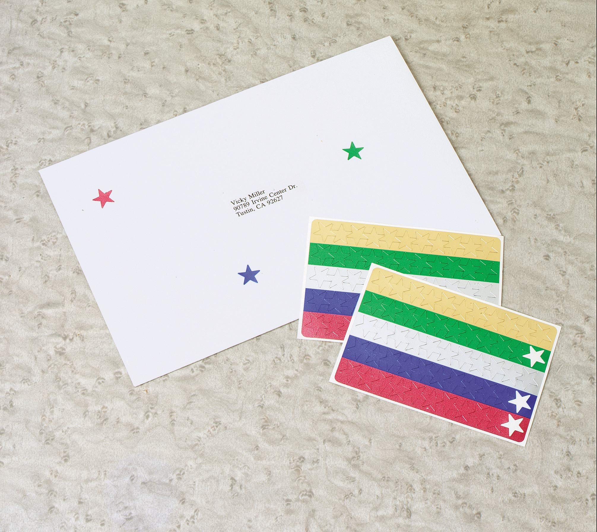 Avery Assorted Foil Star Labels 6007, 1/2" Diameter, 440 Labels (6007)