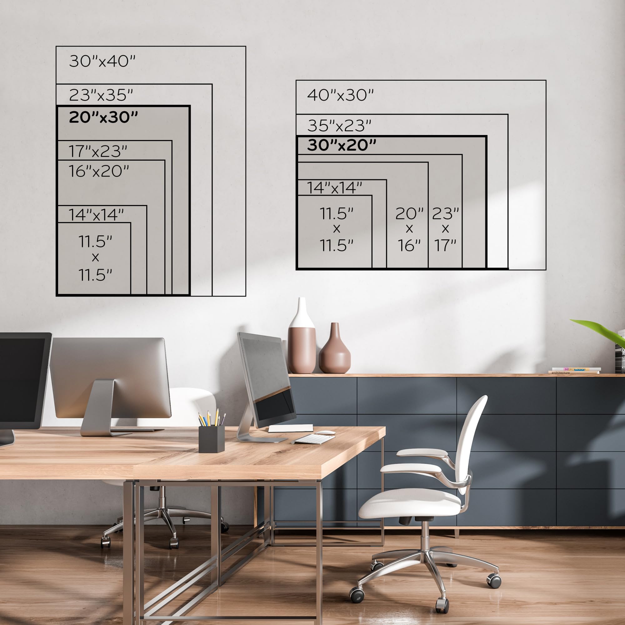 U Brands Farmhouse Linen Bulletin Board, 30 x 20 Inches, White Wood Frame (2074U00-01)