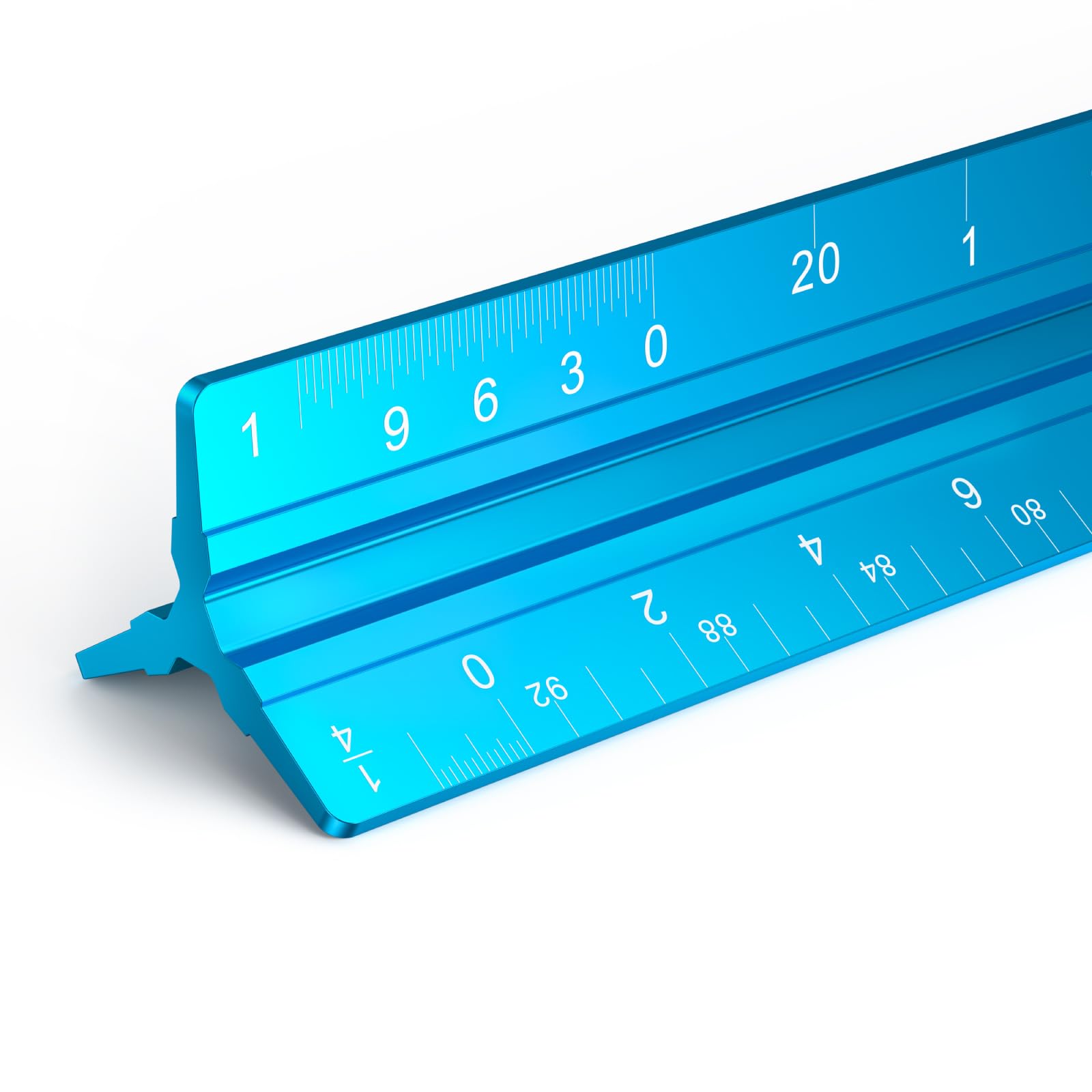 Architectural Scale Ruler, 12" Aluminum Architect Scale, Triangular Scale, Scale Ruler for Blueprint, Triangle Ruler, Drafting Ruler, Architect Ruler, Metal Scale Ruler, Architecture Ruler