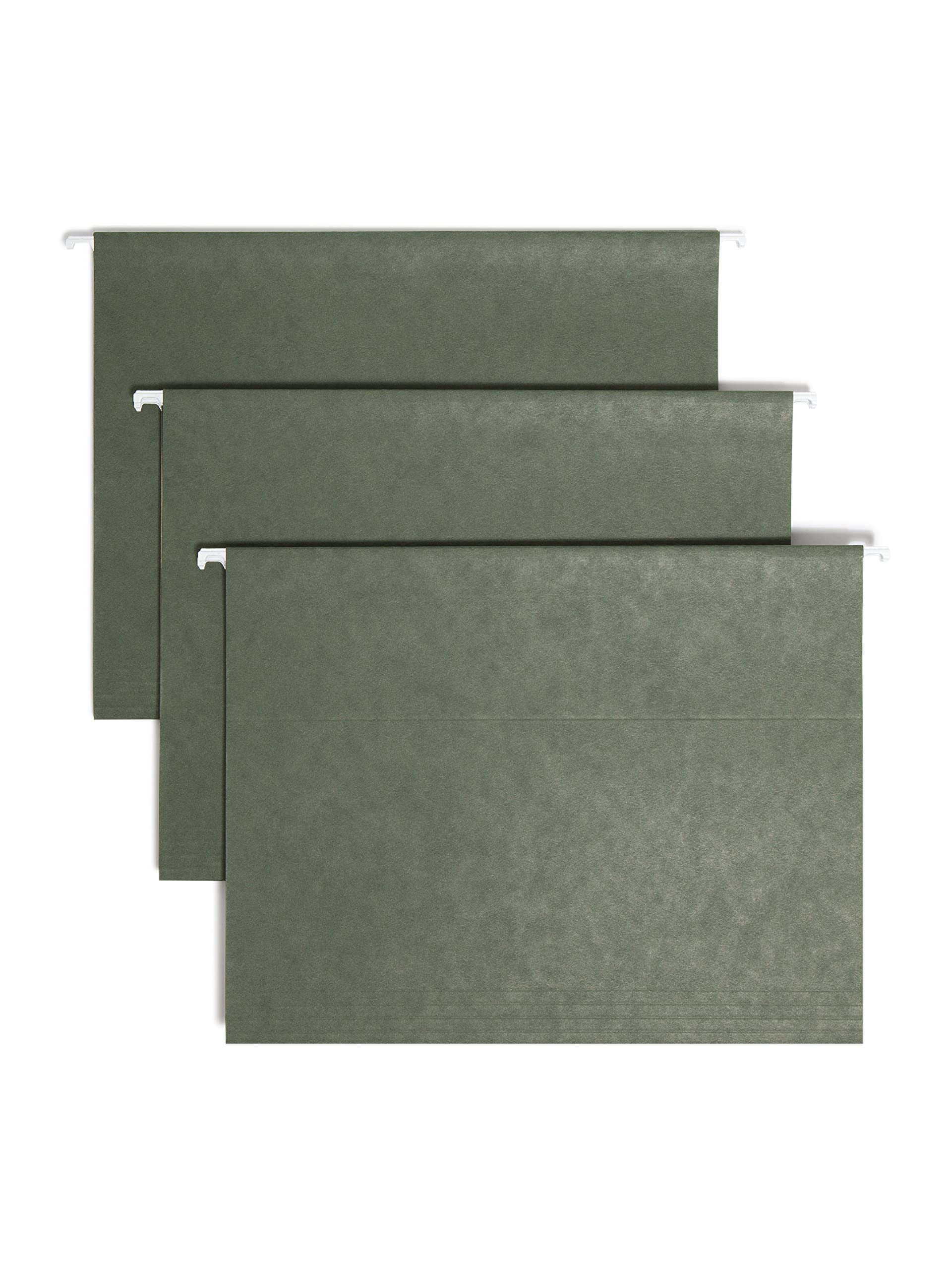 Smead Hanging File Folder with Tab, 1/3-Cut Adjustable Tab, Letter Size, Standard Green, 25 per Box (64035)