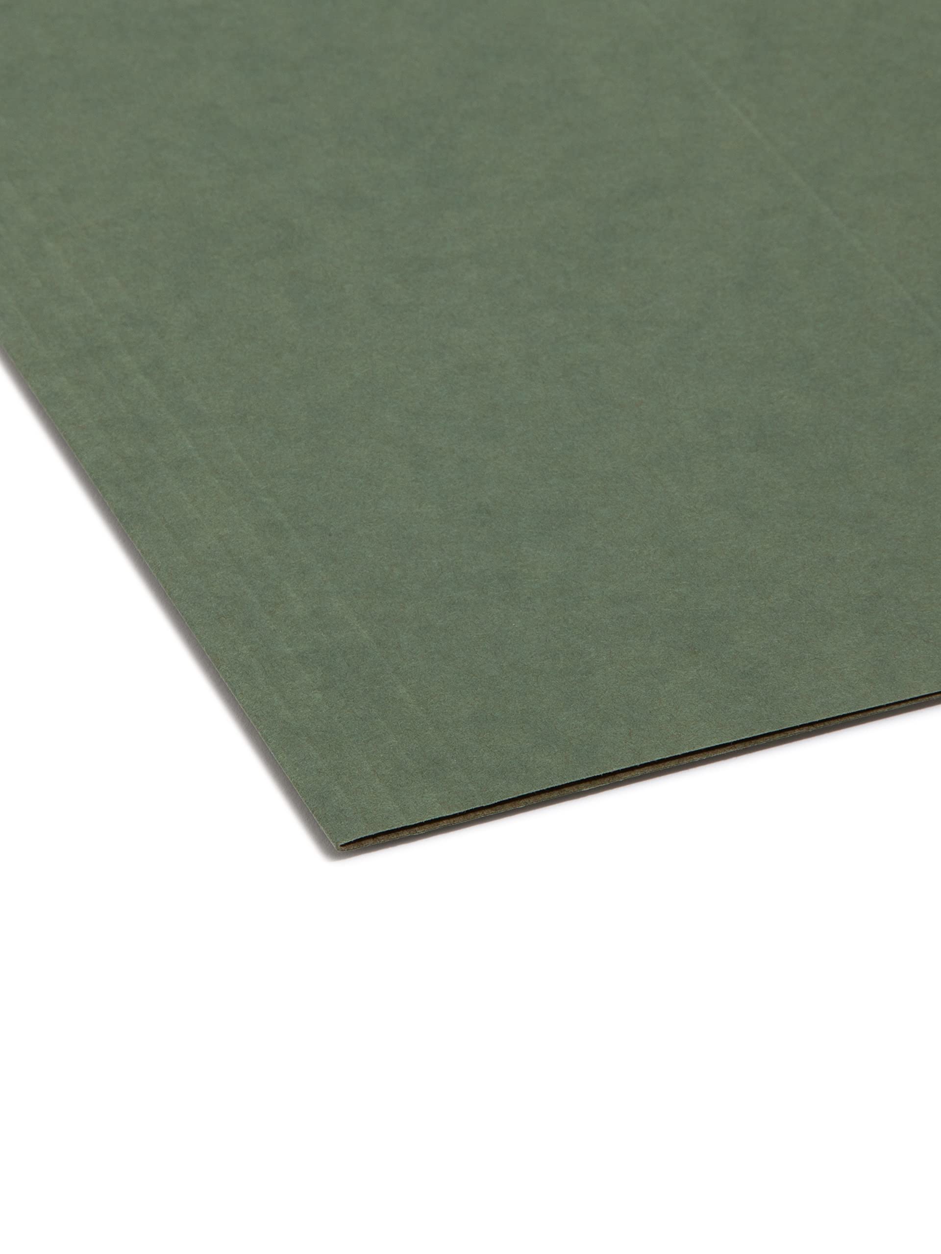 Smead Hanging File Folder with Tab, 1/3-Cut Adjustable Tab, Letter Size, Standard Green, 25 per Box (64035)