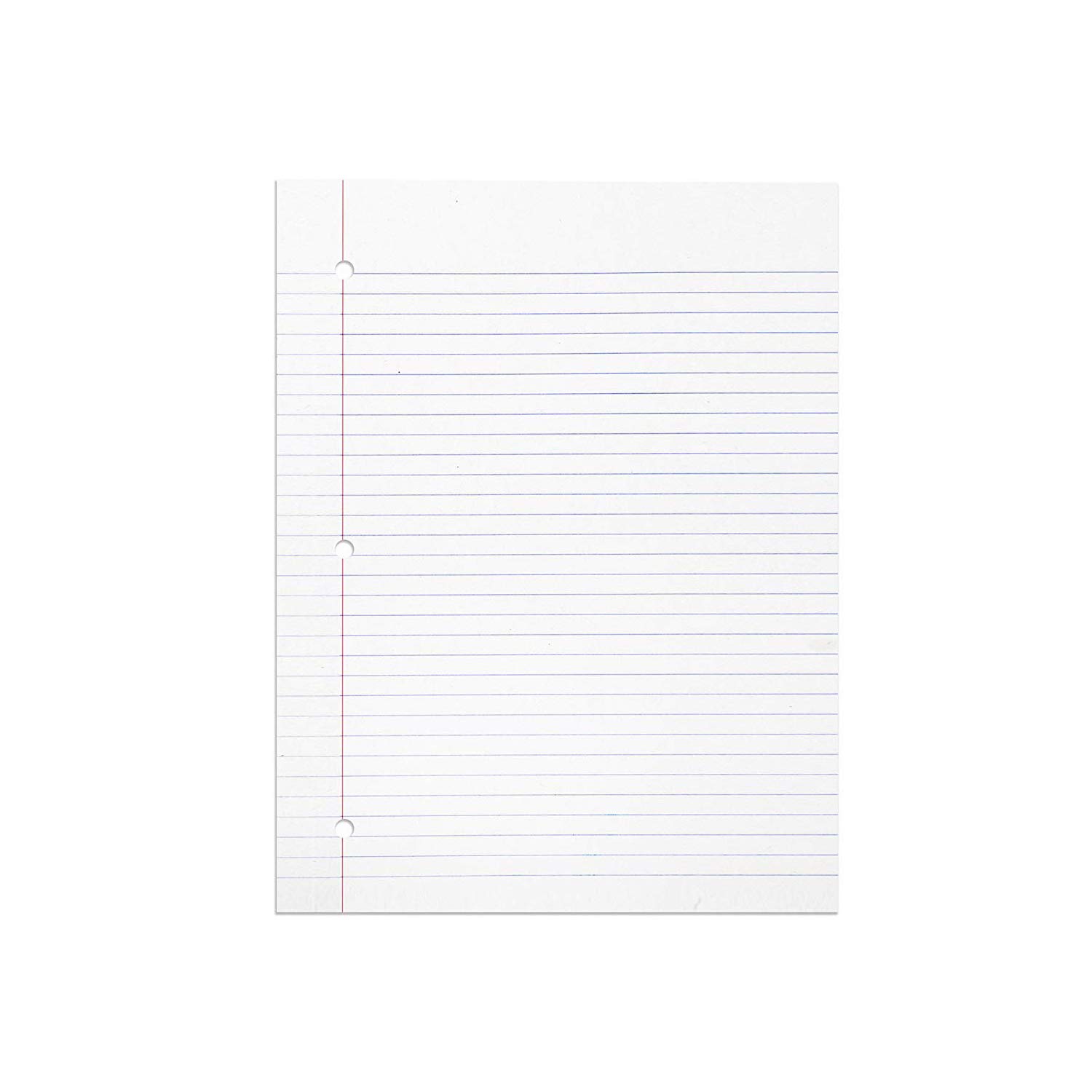 Amazon Basics College Ruled Loose Leaf Filler Paper, 100 Sheet, 11 x 8.5 Inch, 6-Pack