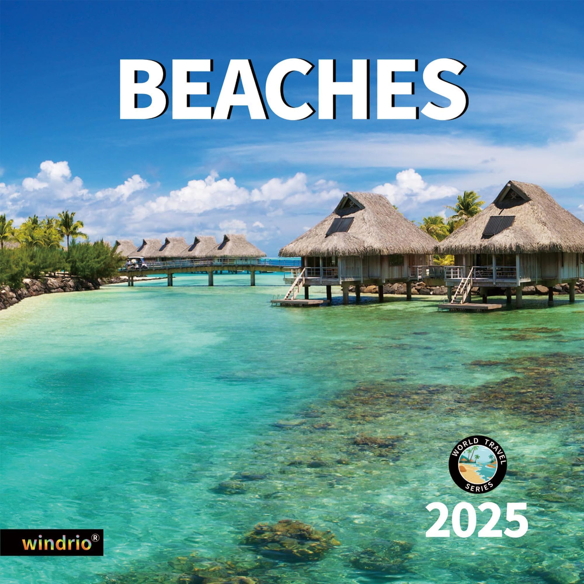 2023 Wall Calendar,14 Monthly Wall Calendar BEACHES Nov. 2022 - Dec. 2023, 12" x 24" Opened,Full Page Months Thick Paper for Gift Calendar Organizing & Planning