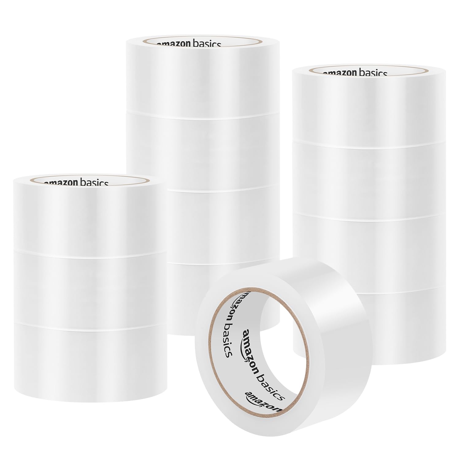 Amazon Basics Packaging Tape for Shipping, Moving and Storing, 1.88" x 54.6 yds, 12-pack