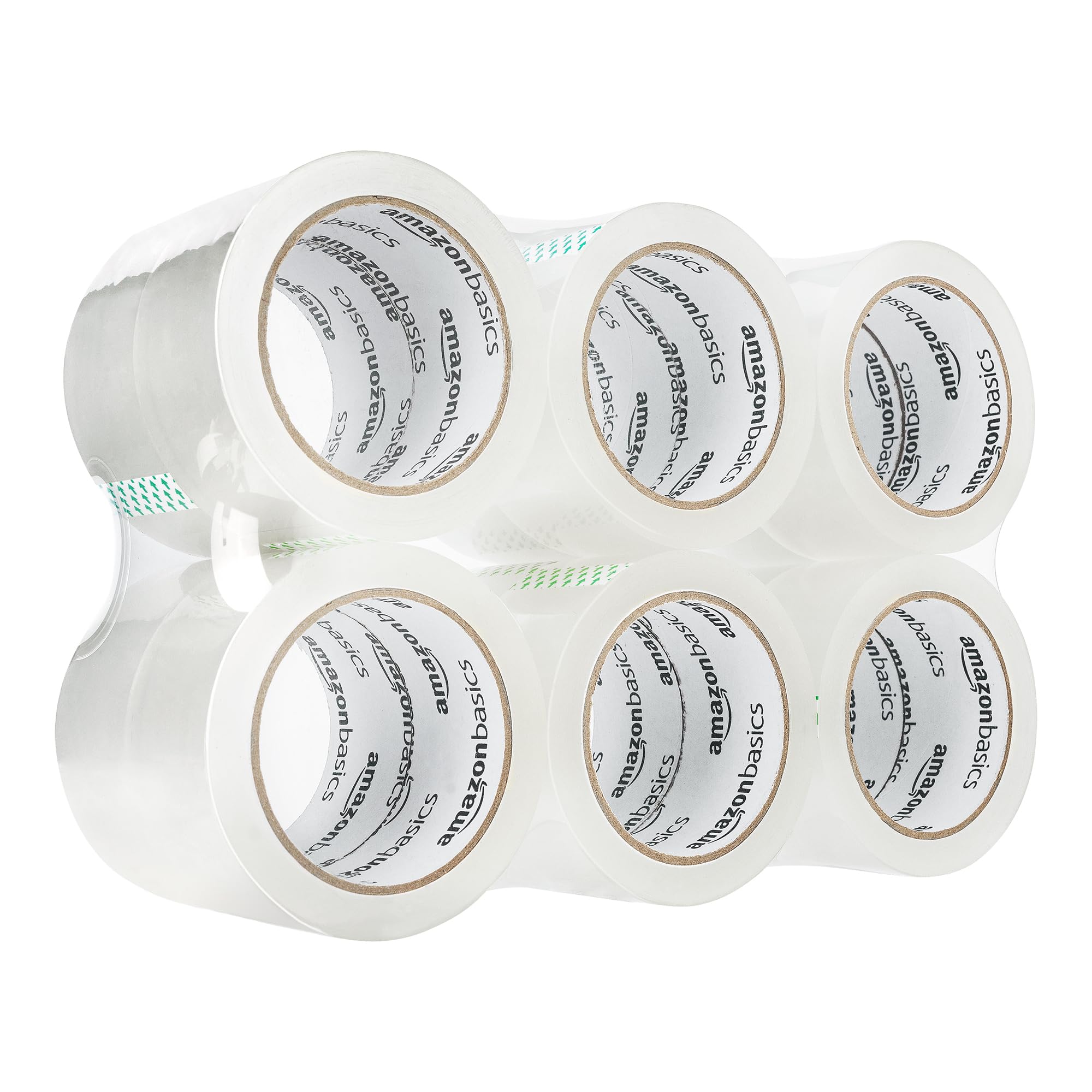 Amazon Basics Packaging Tape for Shipping, Moving and Storing, 1.88" x 54.6 yds, 12-pack