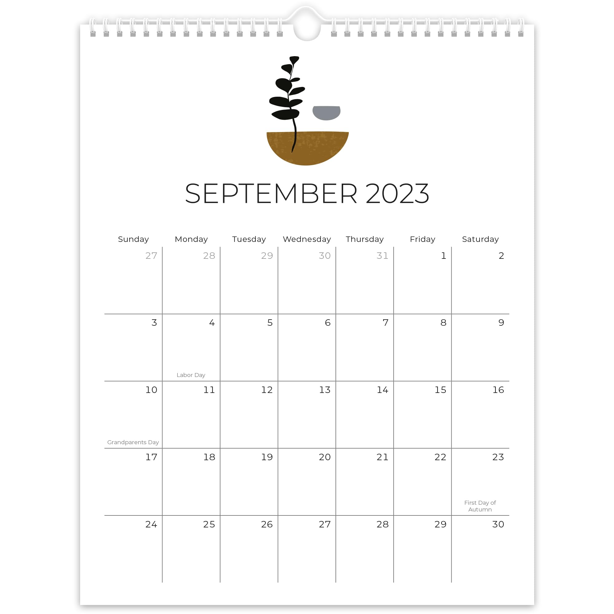 Beautiful 2023 Abstract Design Wall Calendar - Runs Until July 2024 - The Perfect Office Supplies for Women With Monthly Boho Decor Designs for Easy Planning