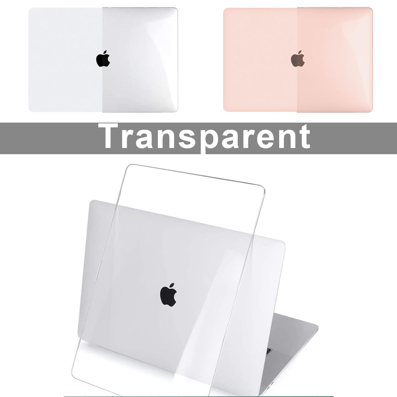 B BELK Compatible with MacBook Air 13 inch Case M1, MacBook Air Case 2021 2020 2019 2018 Model A2337 A2179 A1932 with Touch ID, Clear Plastic Laptop Hard Shell + 2 Keyboard Covers + Screen Protector