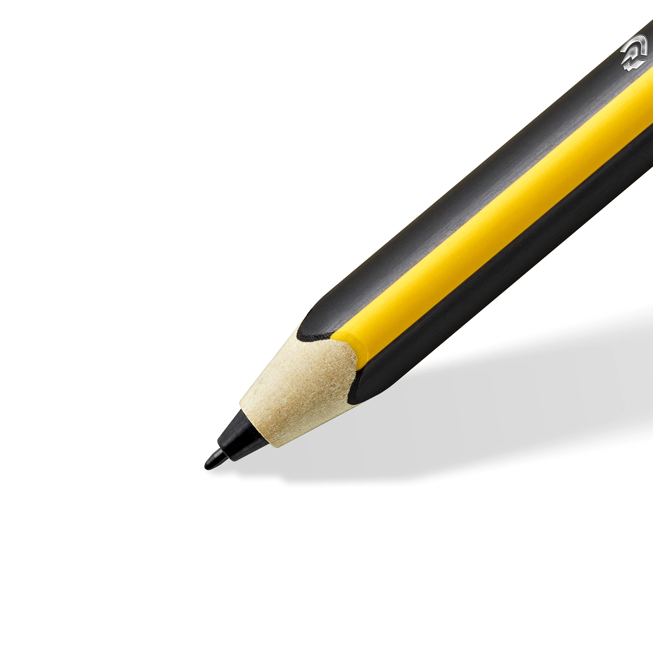 STAEDTLER Noris digital jumbo 180J 22. EMR Stylus with soft digital eraser. For digital writing, drawing and erasing on EMR equipped displays, yellow-black (check the compatibility list)