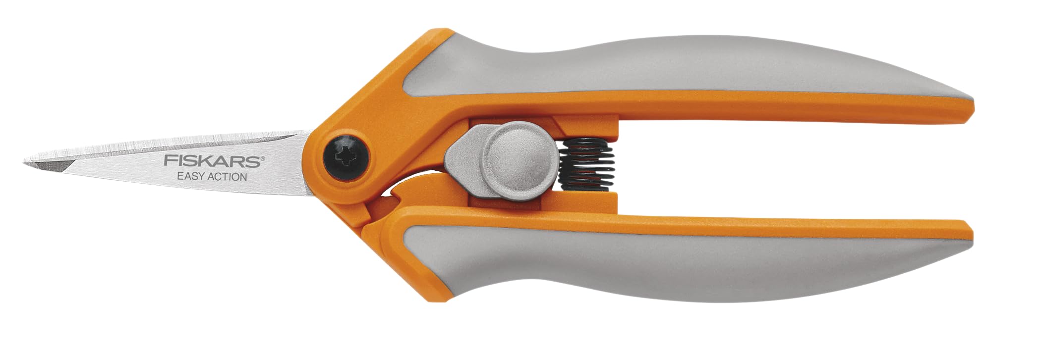 Fiskars 190500 RazorEdge Micro-Tip Easy Action Shears, 5 Inch, Orange and Gray