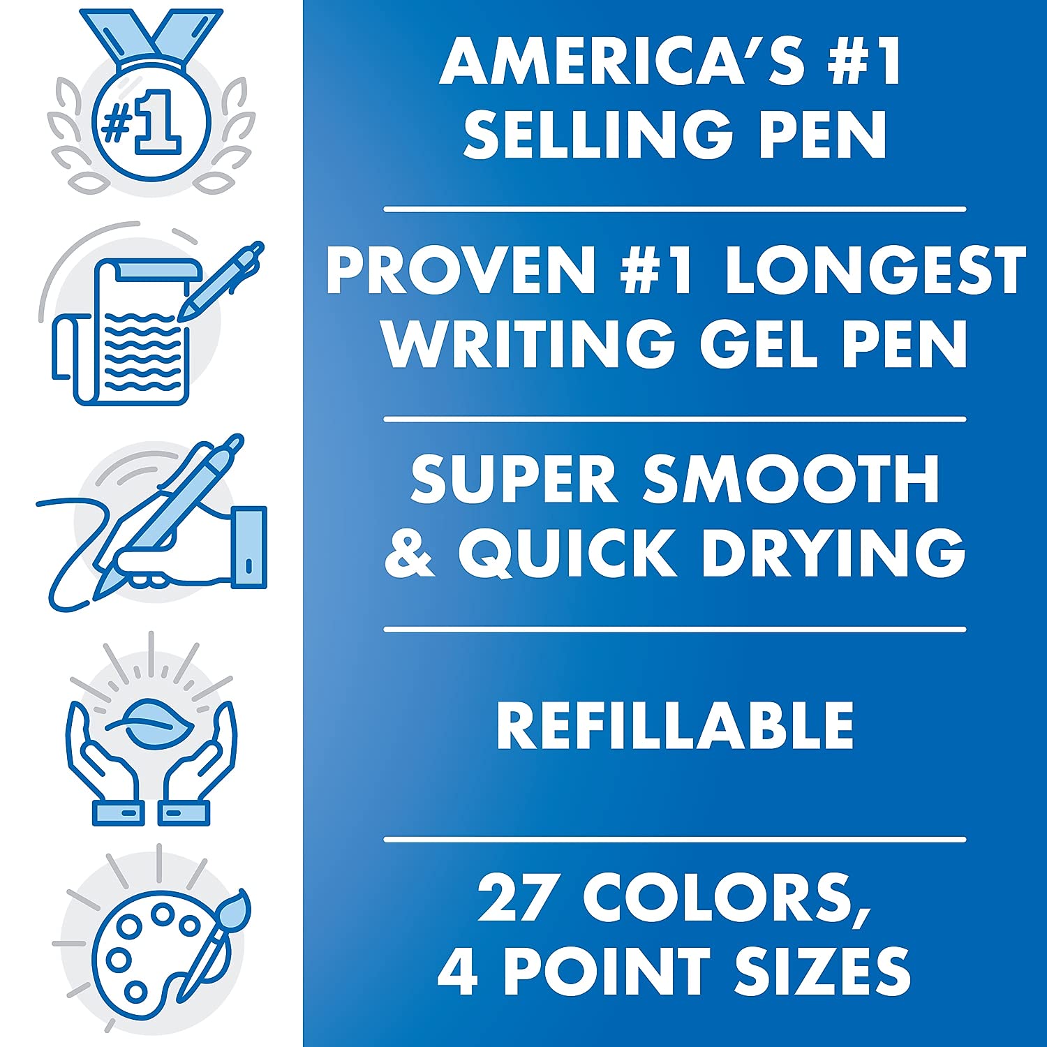 PILOT G2 Premium Refillable & Retractable Rolling Ball Gel Pens, Fine Point, Red Ink, 2 Count (Pack of 1)