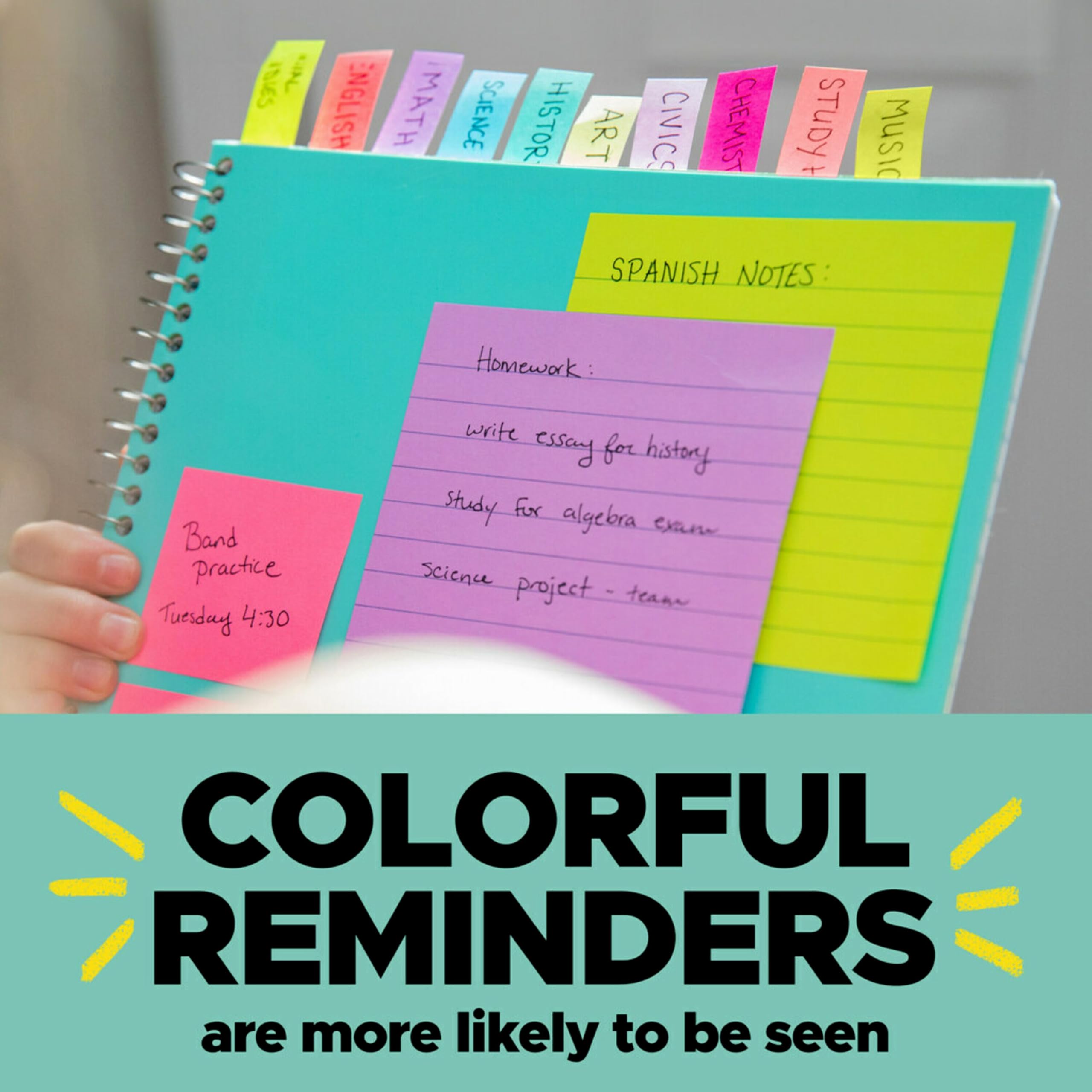Post-it Flags 6835CB2 Page Flags in Portable Dispenser, 5 Bright Colors, 5 Dispensers, 20 Flags/Color