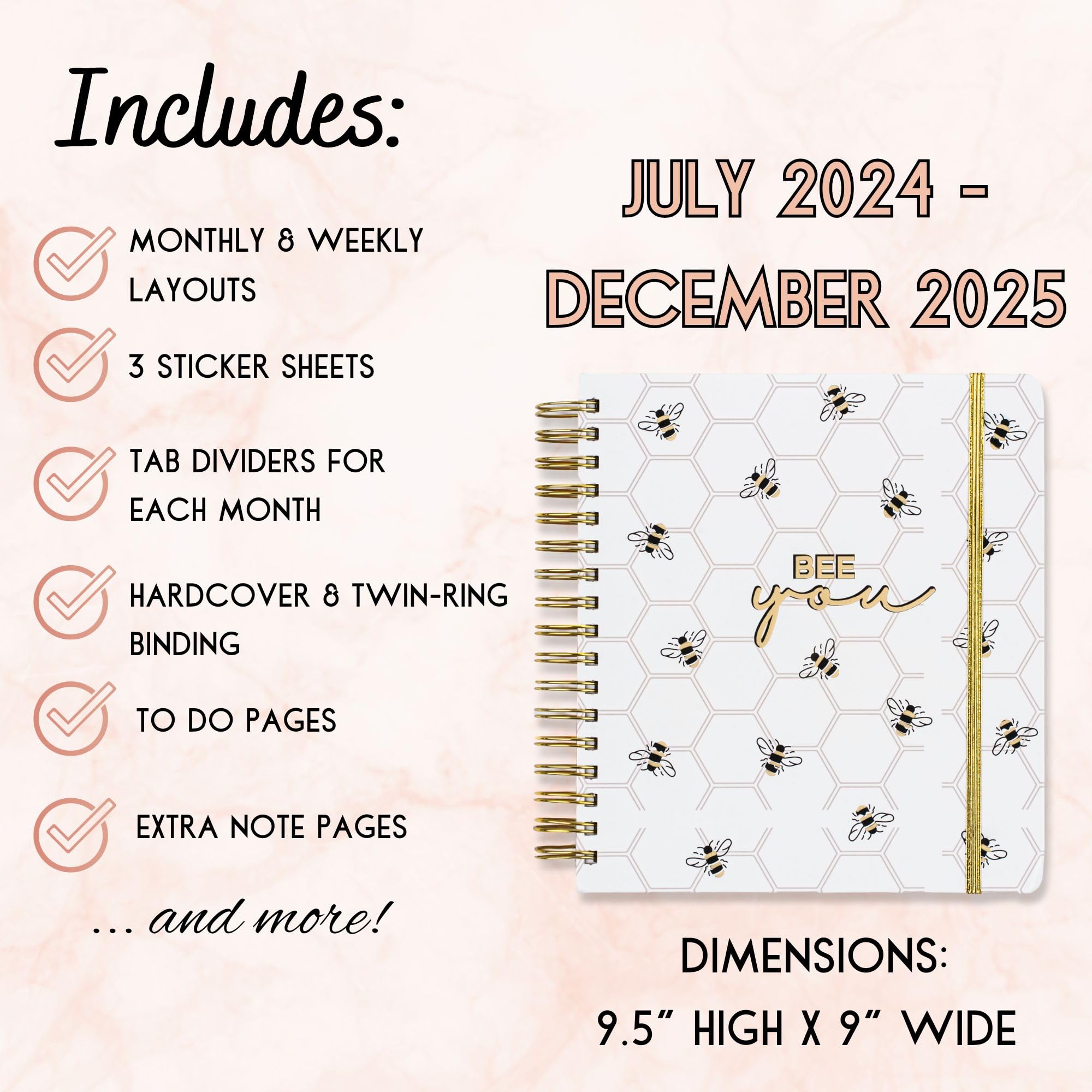 2023 Organized Chaos, 18 Month Large Daily Planners/Calendars: Votum Planners with Monthly, Weekly and Daily Views - Personal Planner Notebook for Work or Home (January 2023 - June 2024)