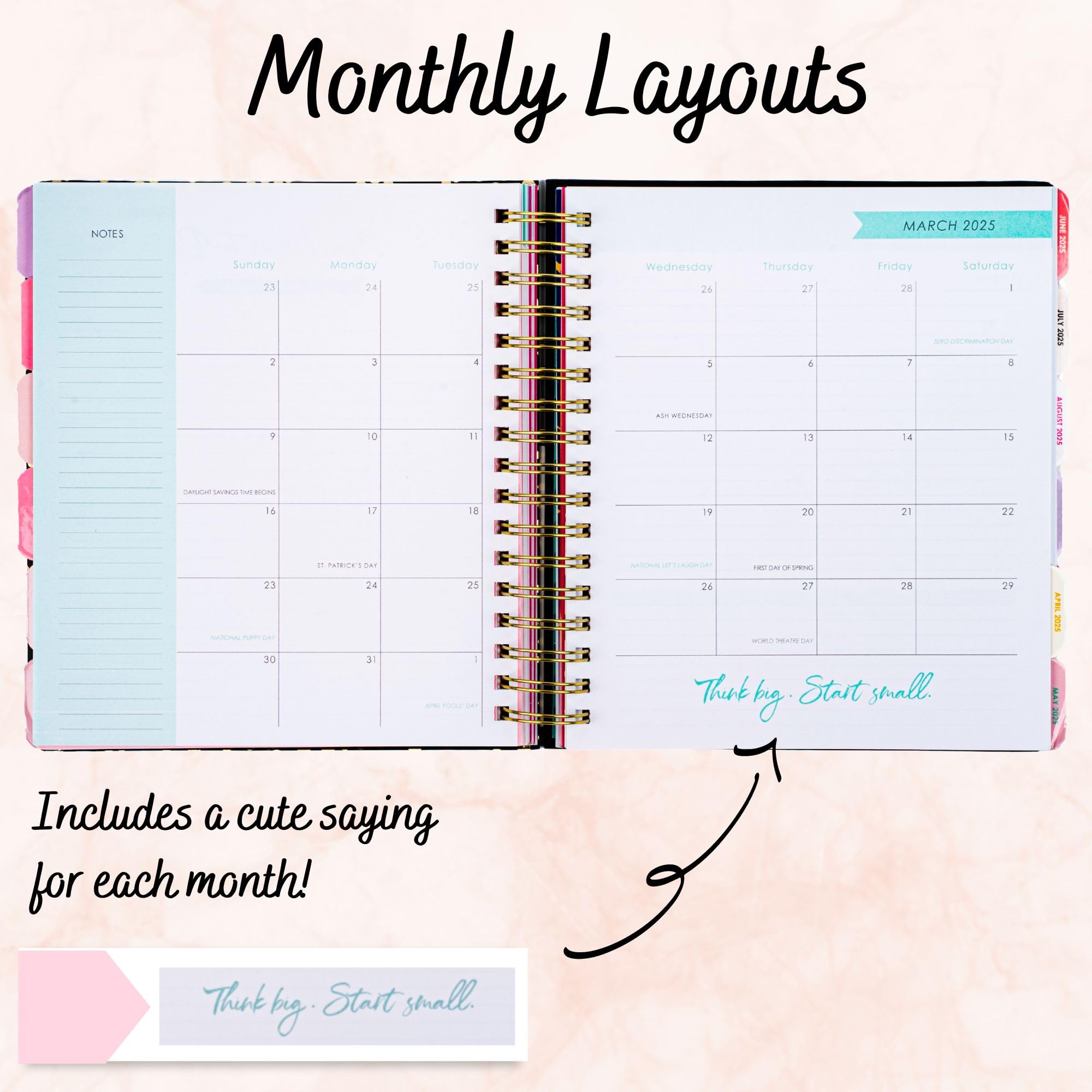 2023 Organized Chaos, 18 Month Large Daily Planners/Calendars: Votum Planners with Monthly, Weekly and Daily Views - Personal Planner Notebook for Work or Home (January 2023 - June 2024)