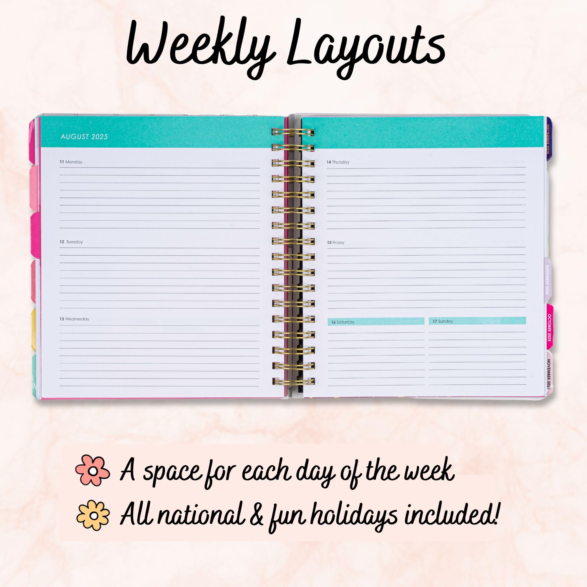 2023 Organized Chaos, 18 Month Large Daily Planners/Calendars: Votum Planners with Monthly, Weekly and Daily Views - Personal Planner Notebook for Work or Home (January 2023 - June 2024)