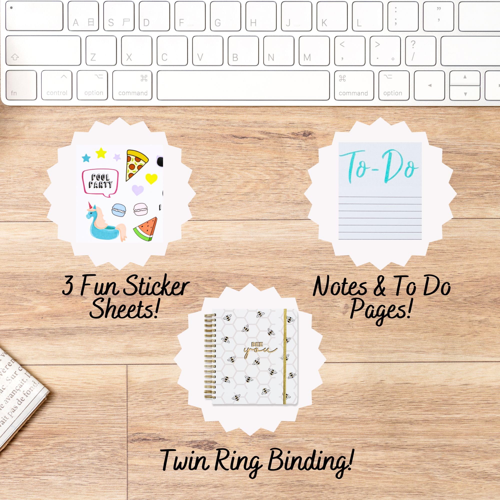 2023 Organized Chaos, 18 Month Large Daily Planners/Calendars: Votum Planners with Monthly, Weekly and Daily Views - Personal Planner Notebook for Work or Home (January 2023 - June 2024)