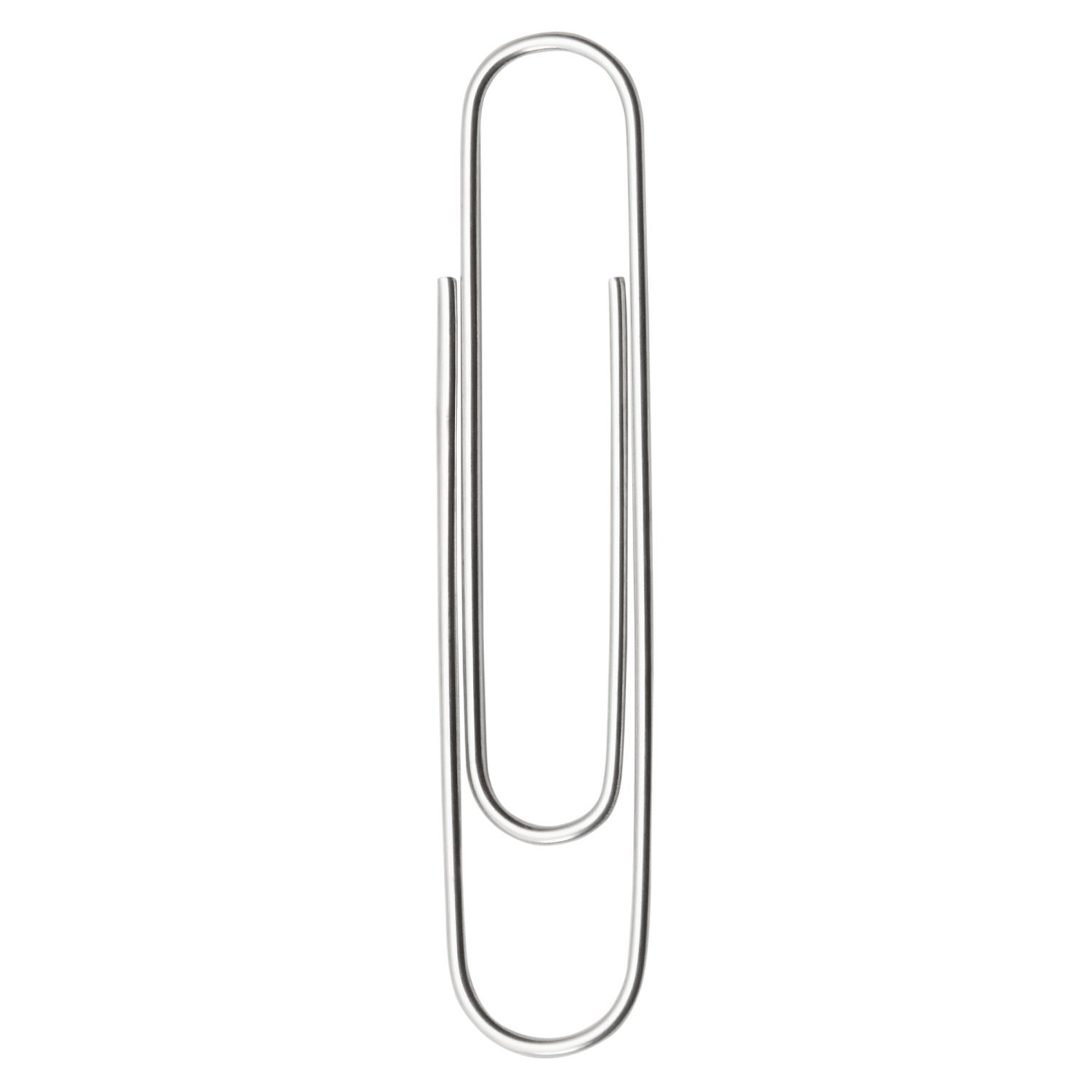 ACCO Paper Clips, Jumbo, Smooth, Economy, 10 Boxes, 100/Box (72580),Silver
