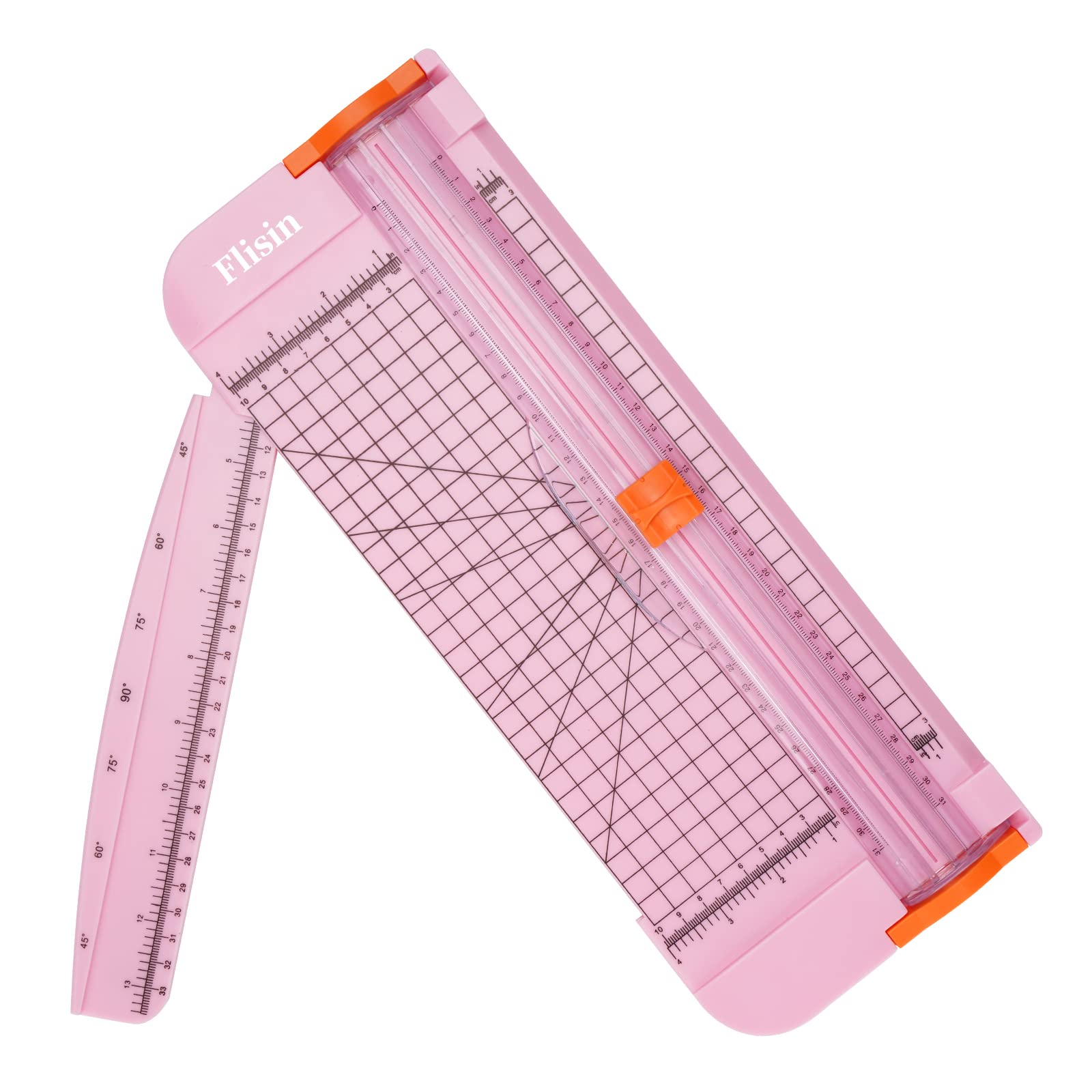 Flisin Paper Cutter,Portable Paper Slicer,12 Inch Paper Trimmer Scrapbooking Tool with Automatic Security Safeguard and Side Ruler for Craft Paper,A4 Paper,Coupon, Label and Cardstock (Black)