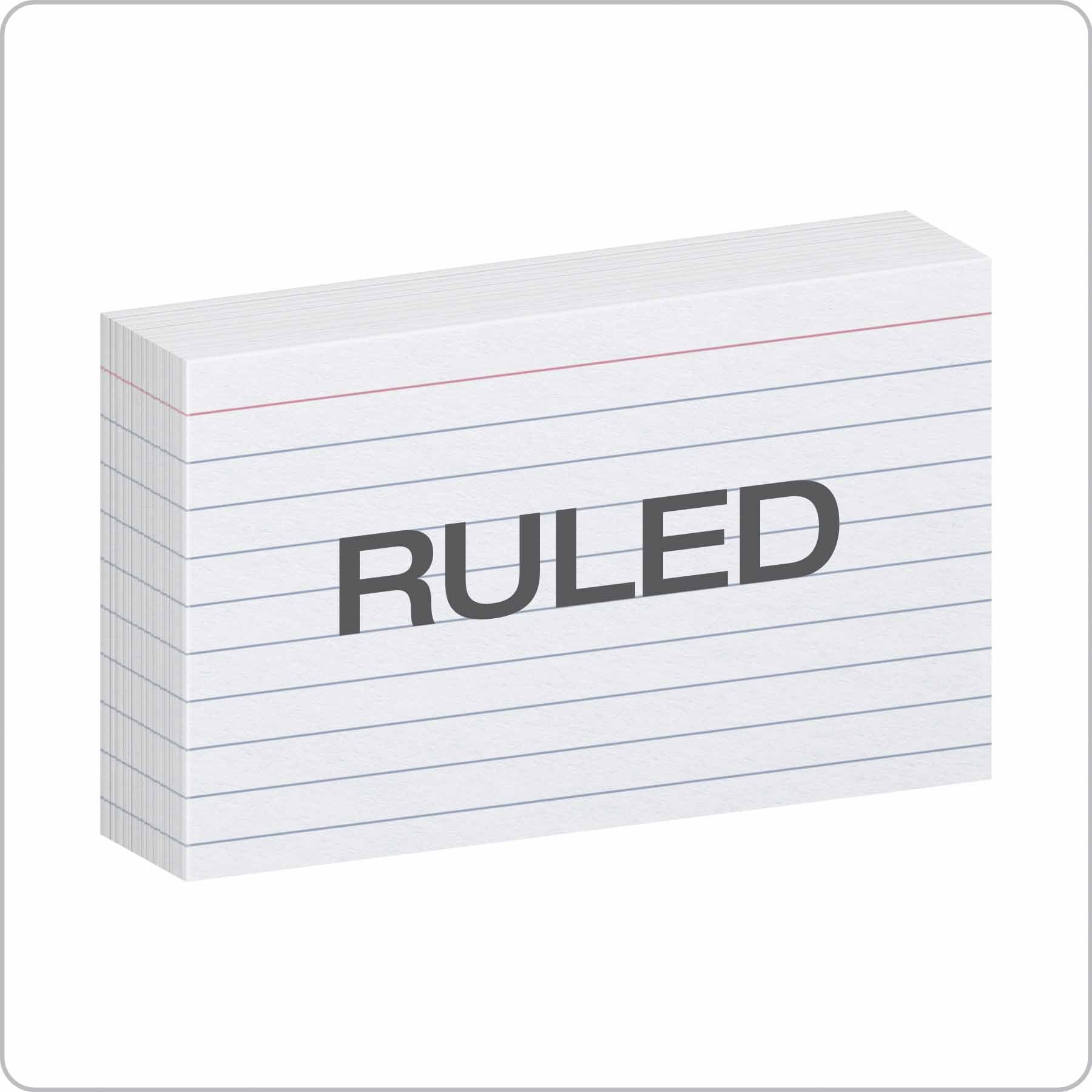 Oxford 31EE Ruled Index Cards, 3" x 5", White, 1,000 Cards (10 Packs of 100) (31)