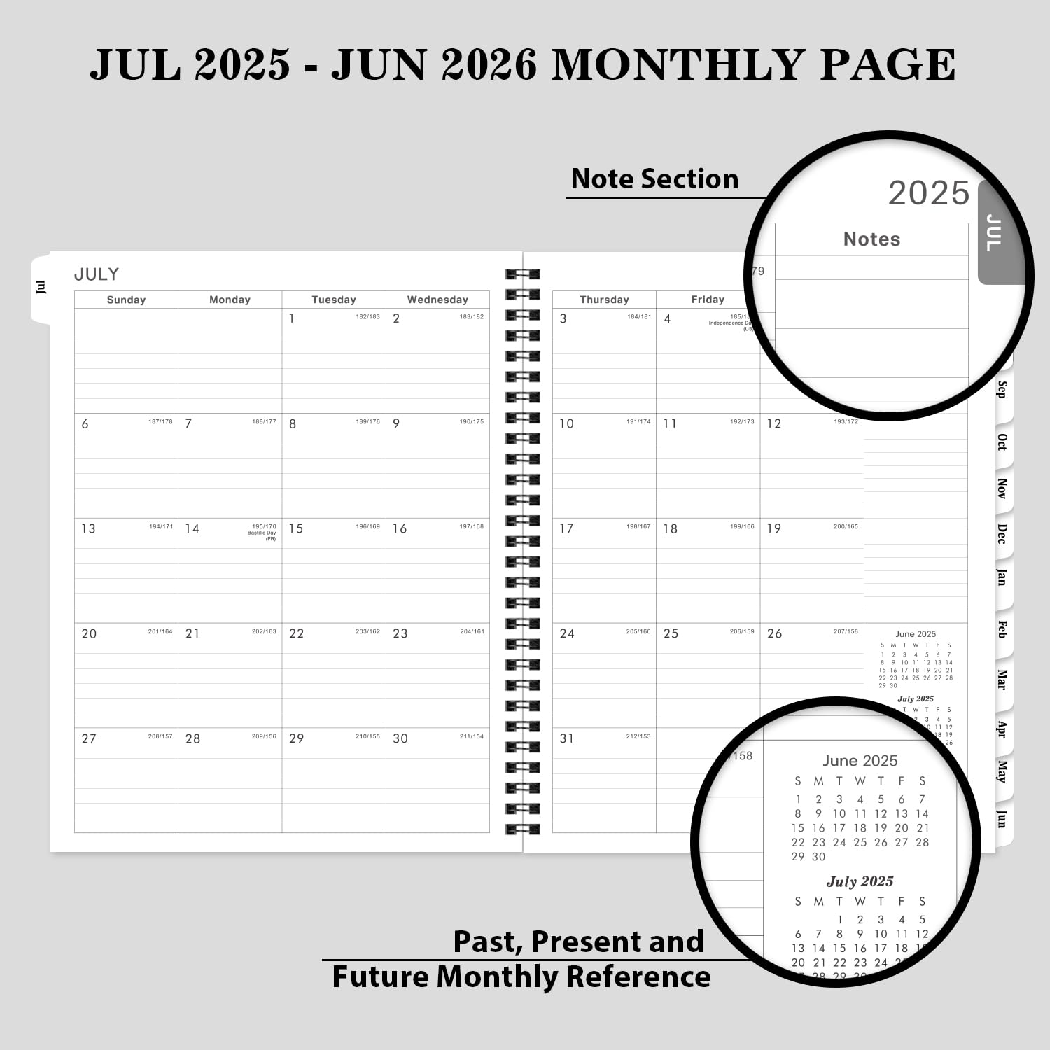 2023 Planner - Jan 2023 - Dec 2023, 8" x 10" (with Twin-Wire Binding), Planner 2023 with Weekly & Monthly Spreads, Strong Twin-Wire Binding, Round Corner, Improving Your Time Management Skill