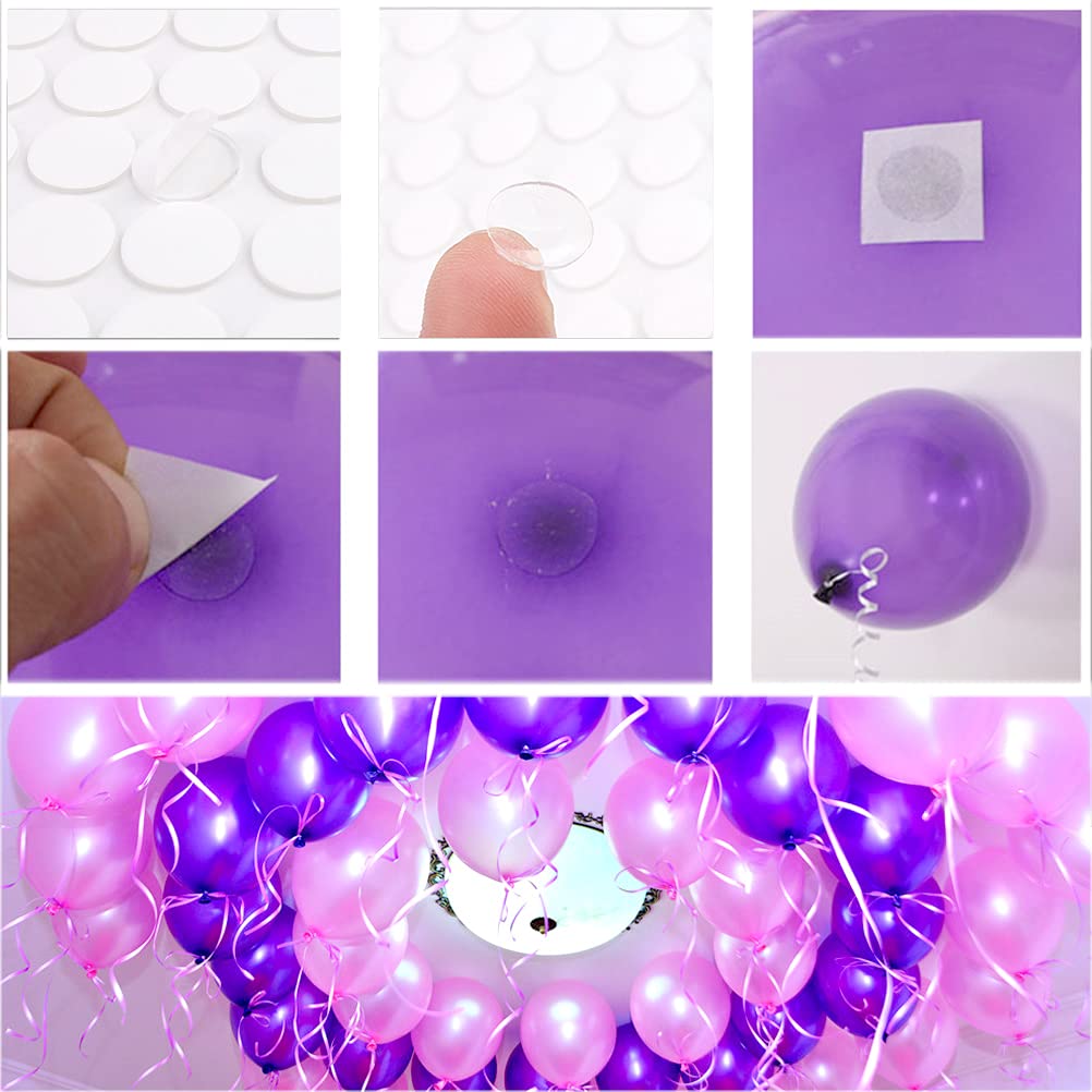 156 PCS Double Sided Adhesive Dots, Removable Clear Sticky Putty No Trace Round Adhesive Putty for Wax Seal Kit Wall Hanging Festival Decoration (10mm +15mm)