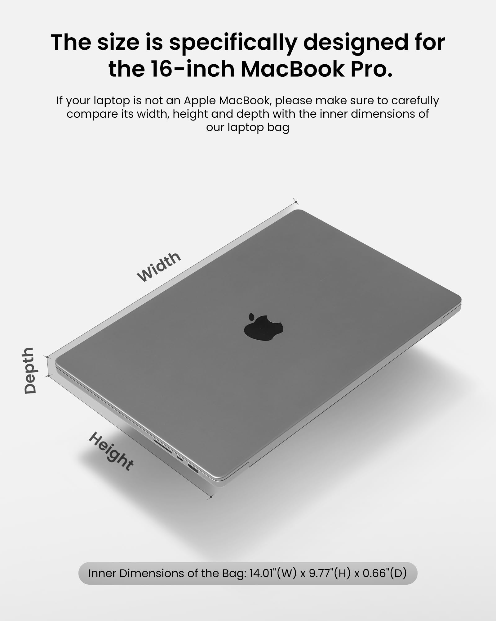tomtoc 360° Protective Laptop Sleeve for 16-inch MacBook Pro M2/M1 Pro/Max A2780 A2485 A2141 2023-2019, Ultrabook Notebook Bag Case with Accessory Pocket, Shockproof, Water-Resistant, Lightweight