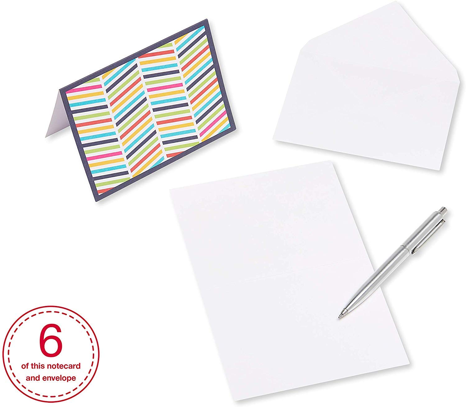 American Greetings Blank Cards Assortment with Envelopes, Bright Patterns (30-Count)