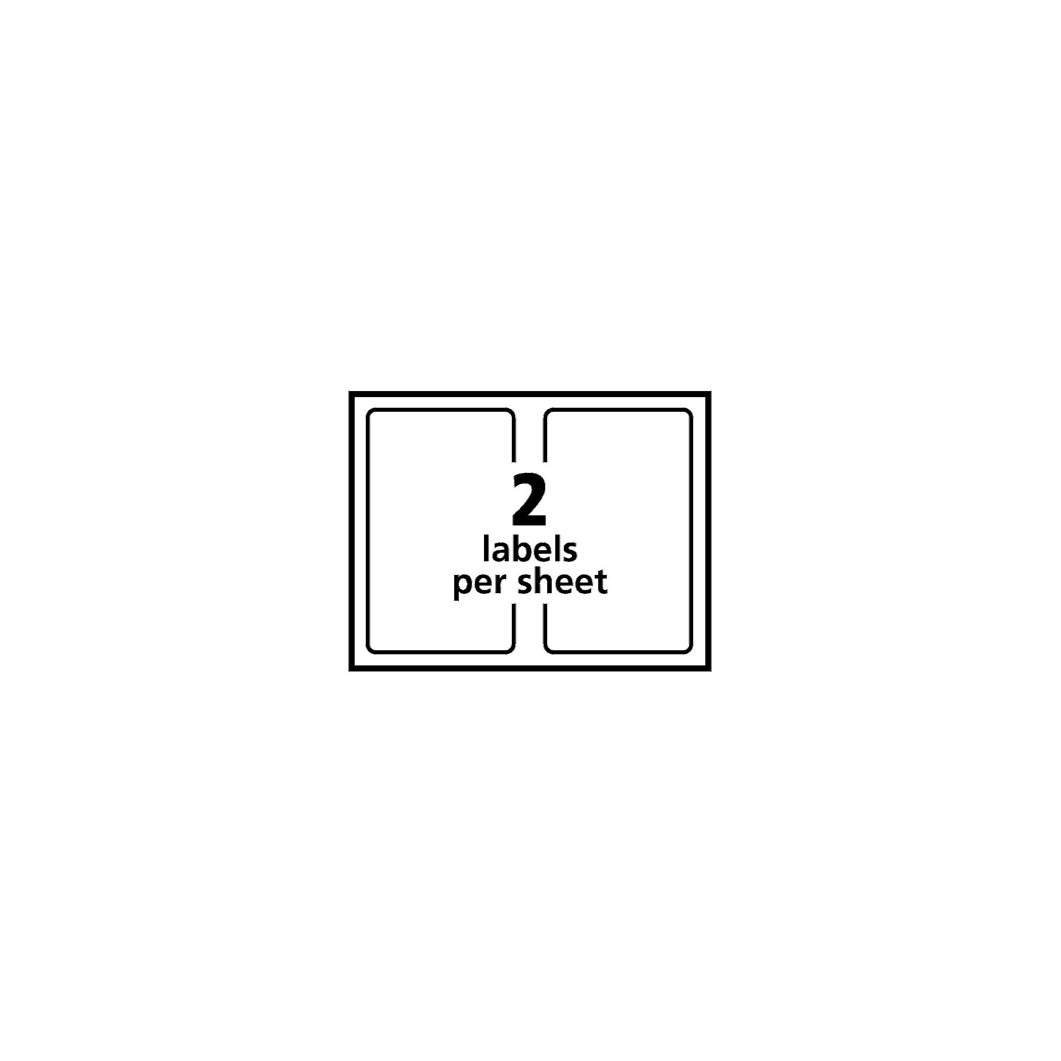 Avery 5126 Shipping Address Labels, Laser Printers, 200 Labels, Half Sheet Labels, Permanent Adhesive, TrueBlock, White