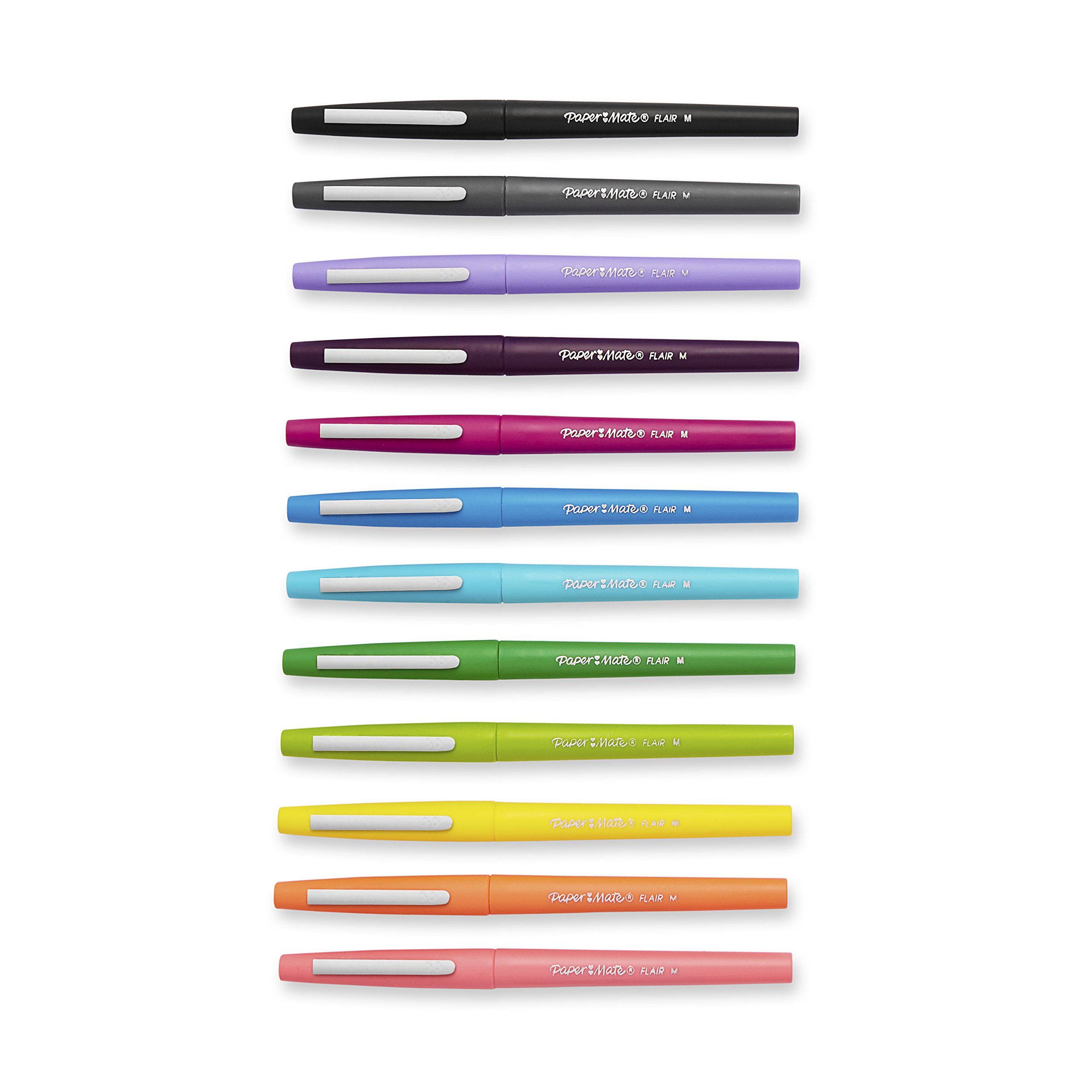 Paper Mate Flair Felt Tip Pens, Medium Point, Special Edition Tropical Vacation, Pack of 12 (1979425)