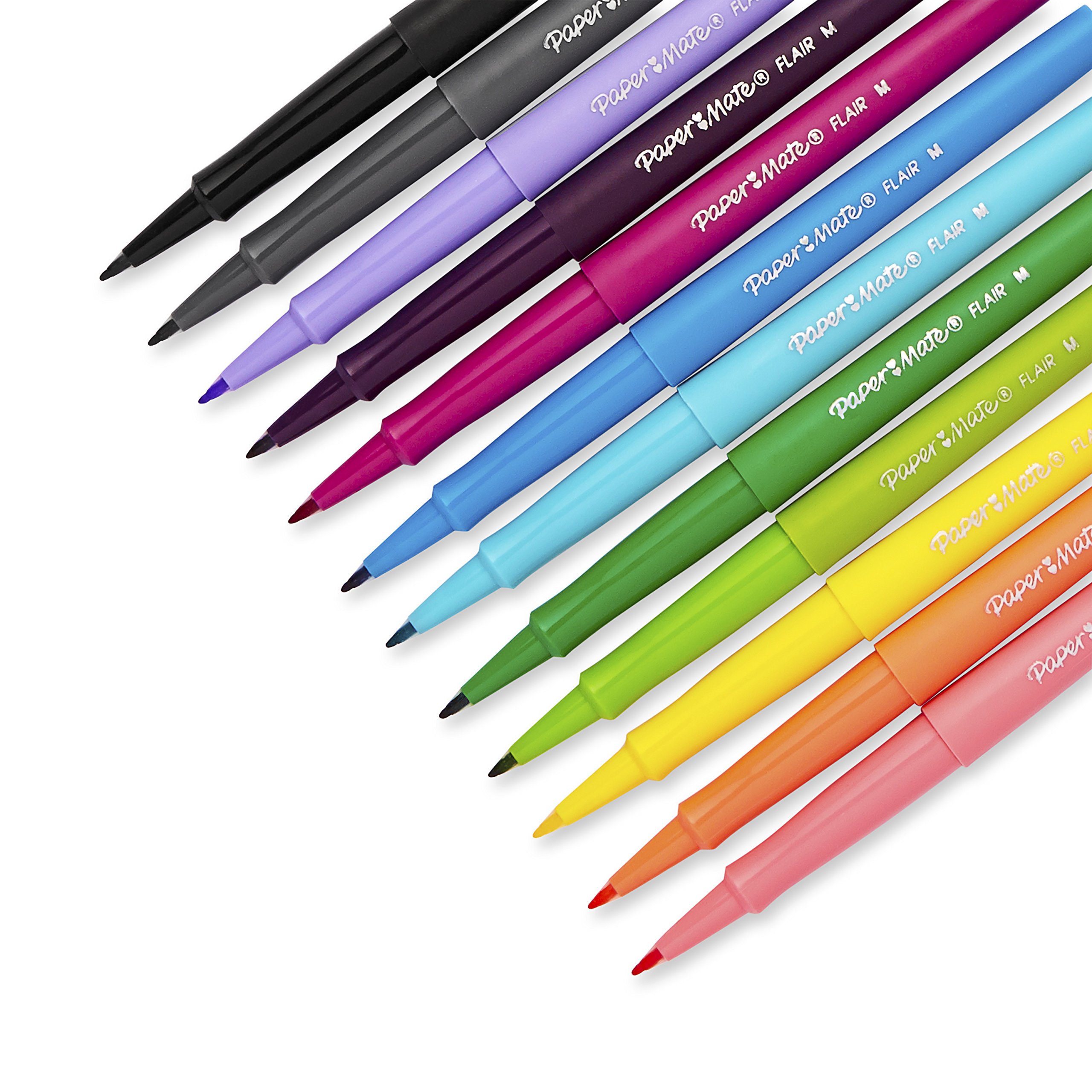 Paper Mate Flair Felt Tip Pens, Medium Point, Special Edition Tropical Vacation, Pack of 12 (1979425)